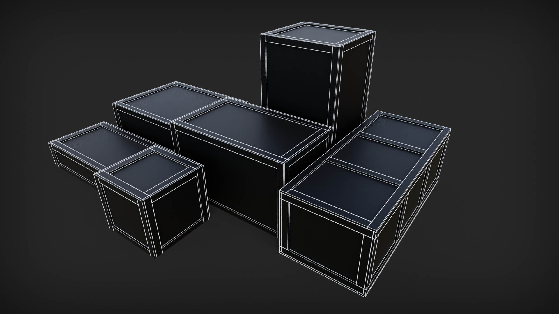 Shipping Cargo Boxes - 3D Model by Holy360
