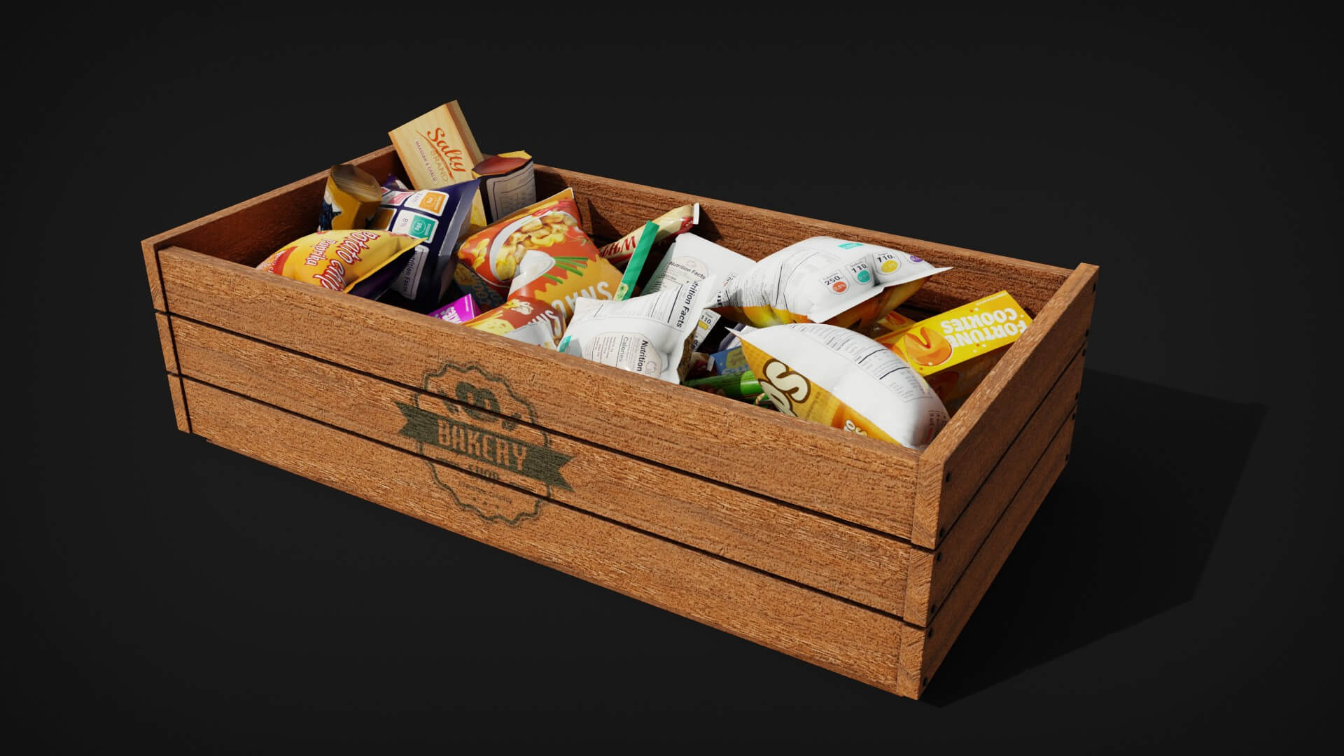 Snacks Packaging - 3D Model by Holy360