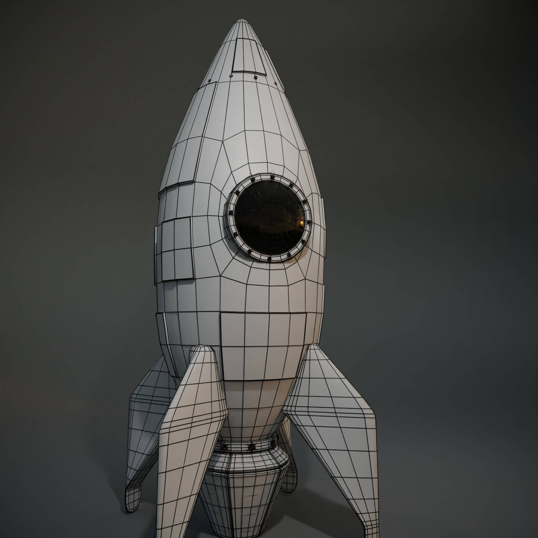 Stylized Rocket - 3D Model by Holy360