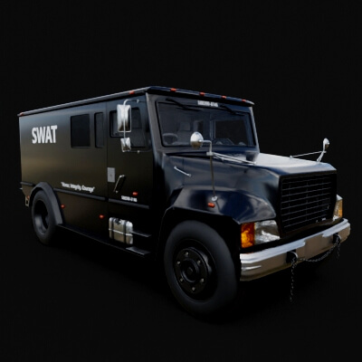 SWAT Van Truck - 3D Model by Holy360