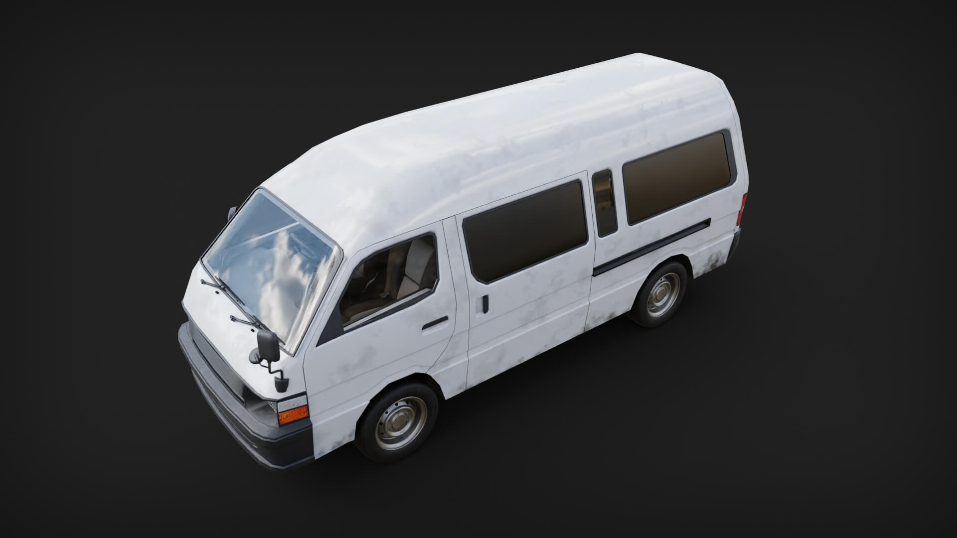 Toyota Hiace Van - 3D Model by Holy360