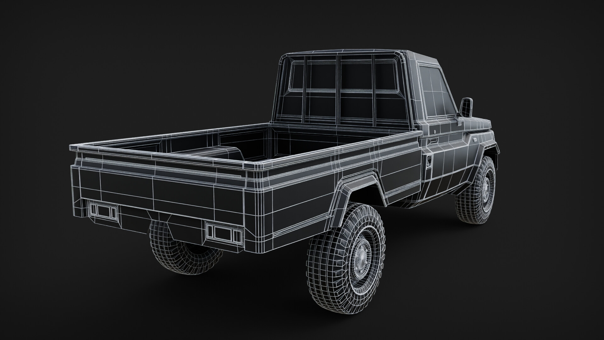 Toyota Landcruiser J70 Pick Up - 3D Model by Holy360