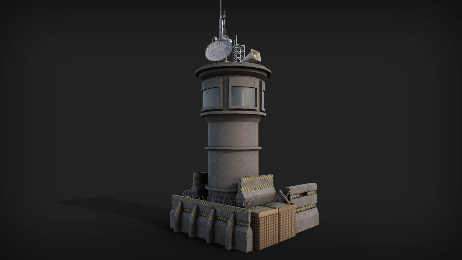 Watch Guard Tower - 3D Model by Holy360