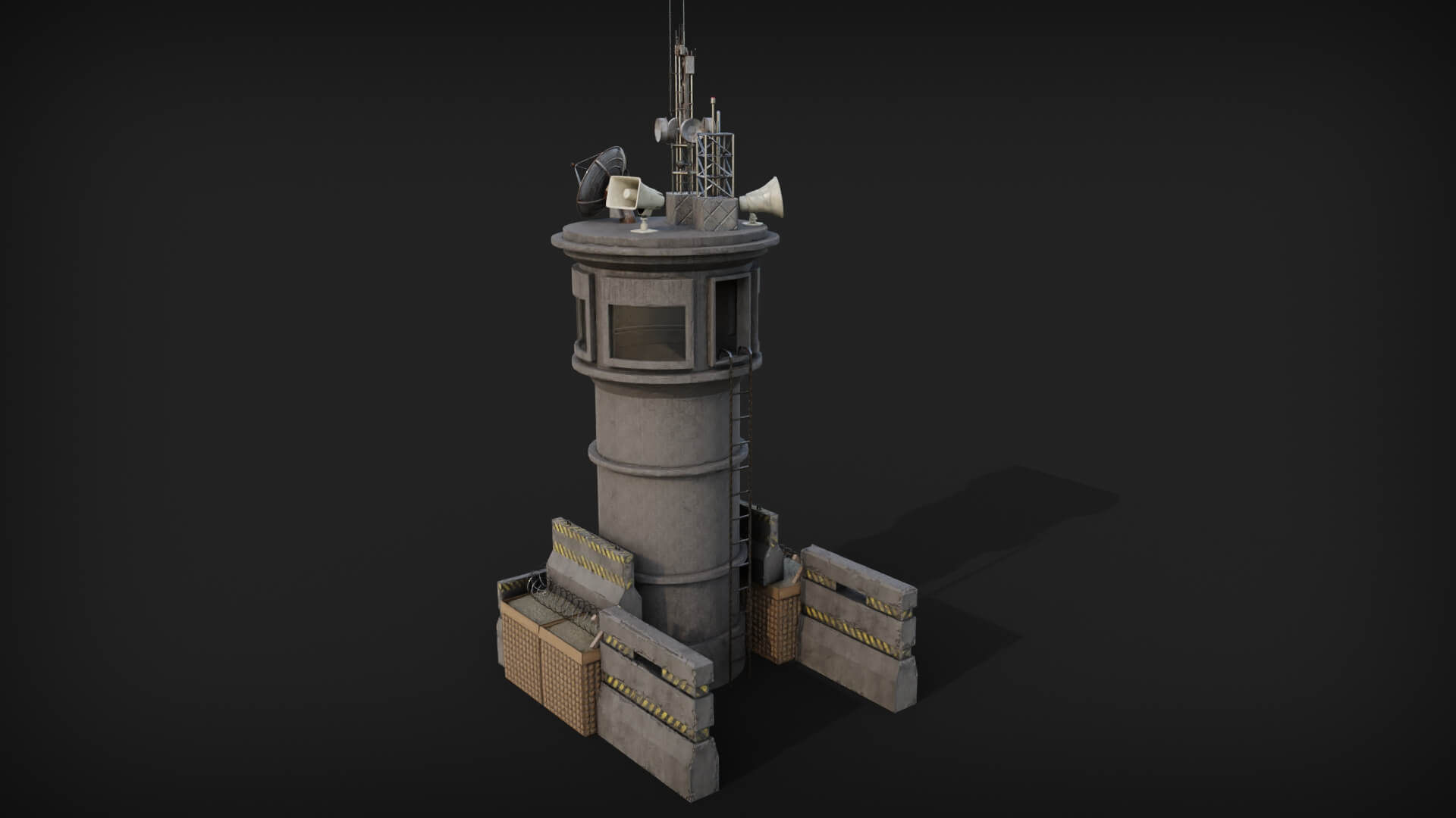 Watch Guard Tower - 3D Model by Holy360