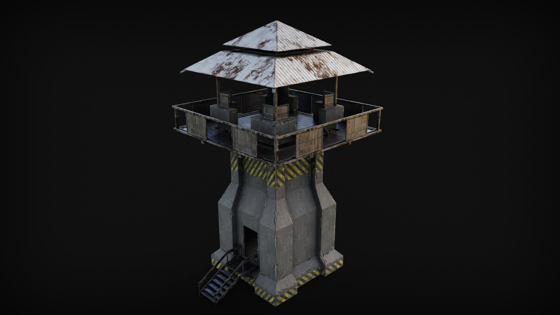 Watch Guard Tower - 3D Model by Holy360