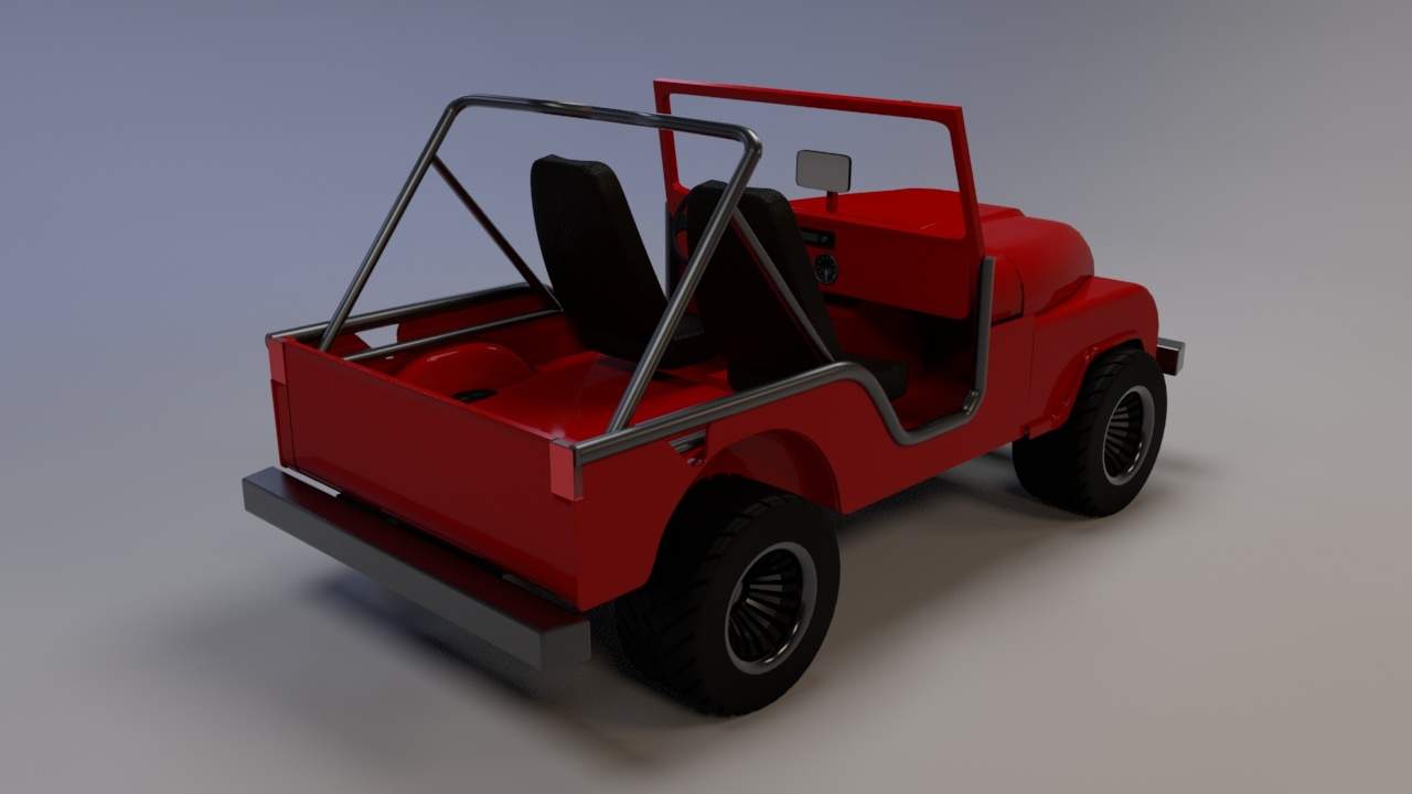 Jeep CJ-6 3D Model by Homorostudio