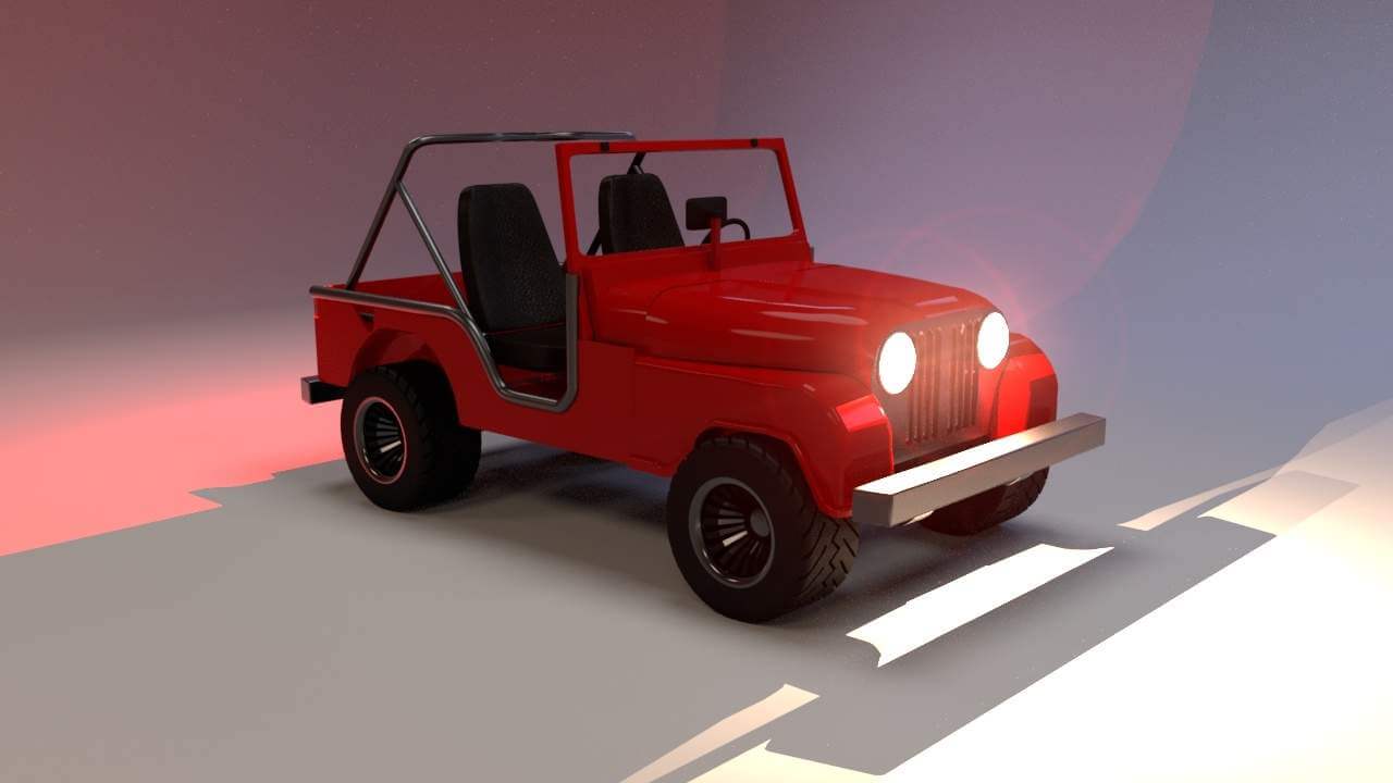 Jeep CJ-6 3D Model by Homorostudio