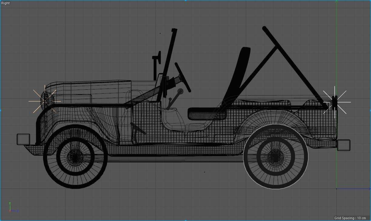 Jeep CJ-6 3D Model by Homorostudio