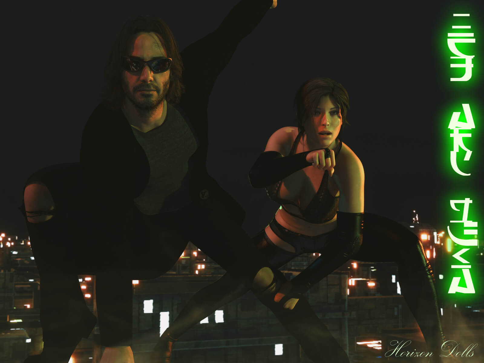 Lara Came to Help Neo 3D Desktop HD Wallpaper
