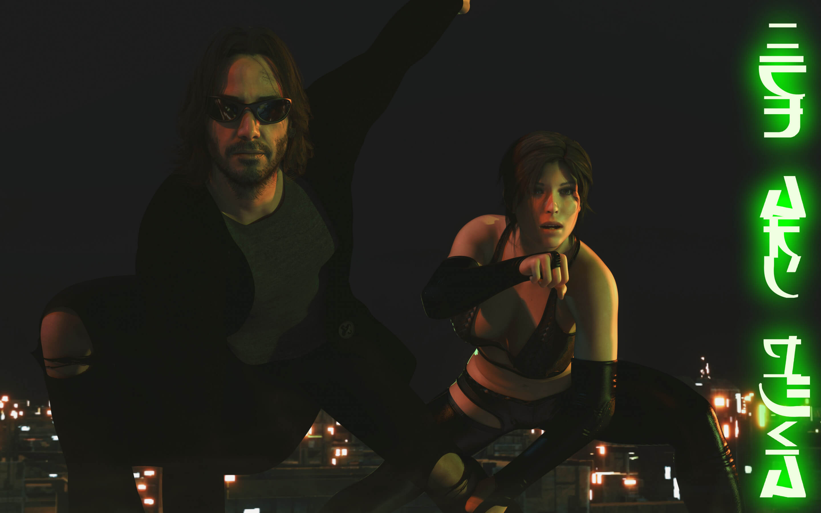 Lara Came to Help Neo 3D Desktop HD Wallpaper