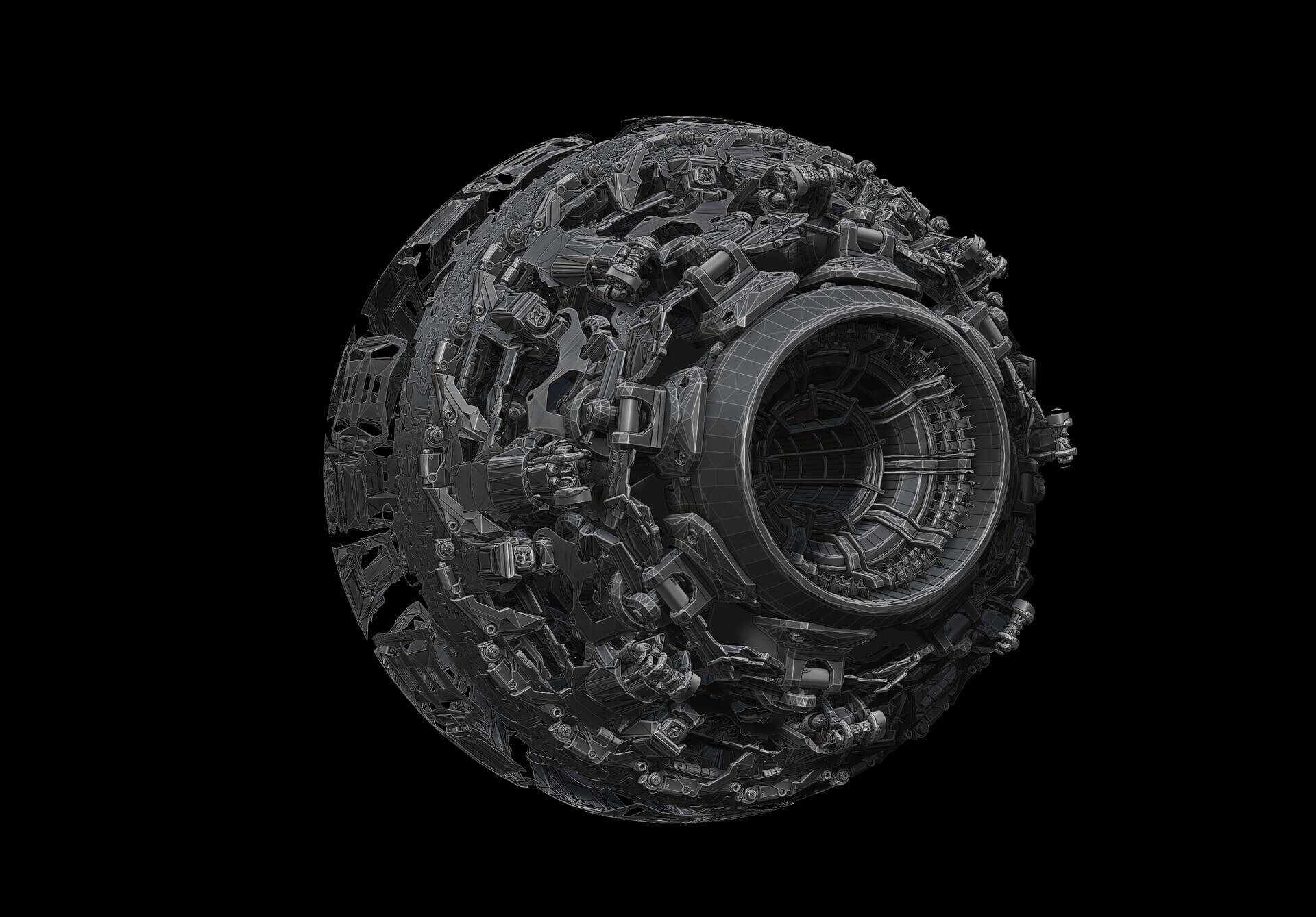 Sci-fi Engines 15 Imm 3D Model by HoTcH-888