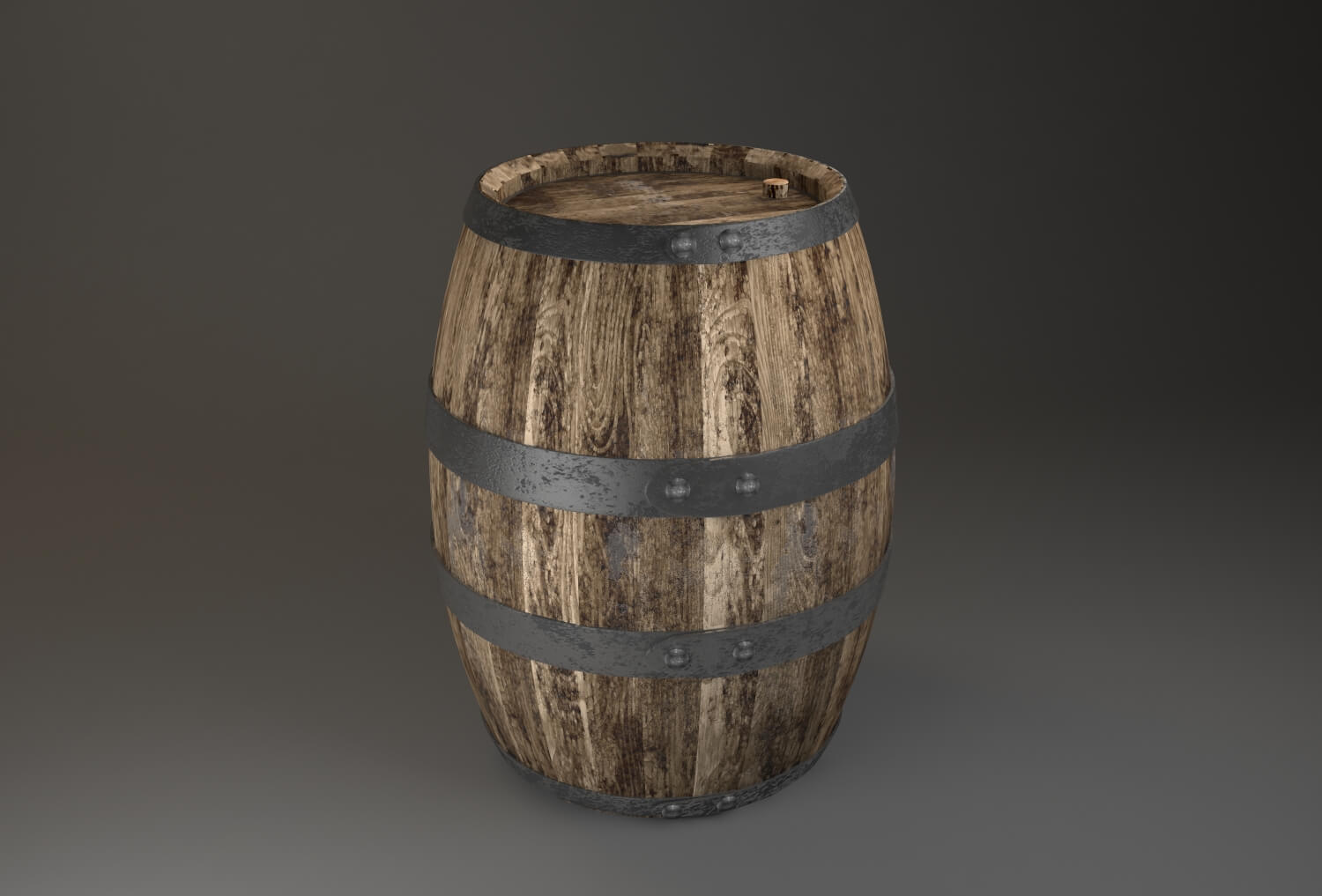 Wine Barrel 3d model by Hovak
