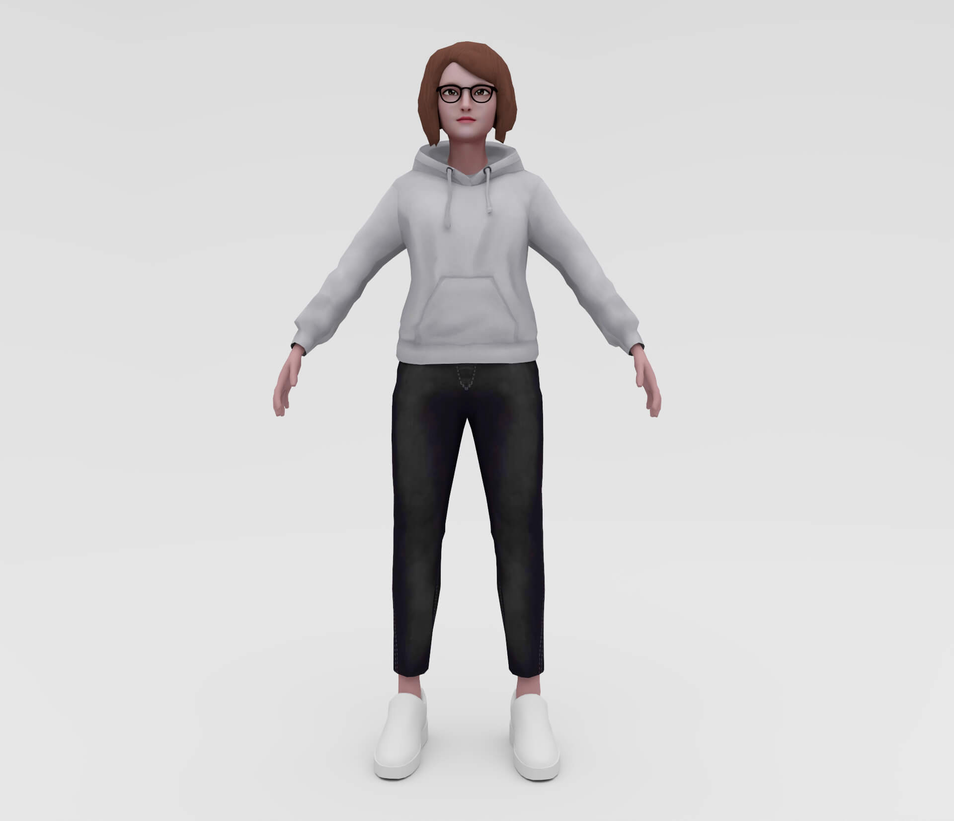 Cartoon Woman - 3D Model by Hovak