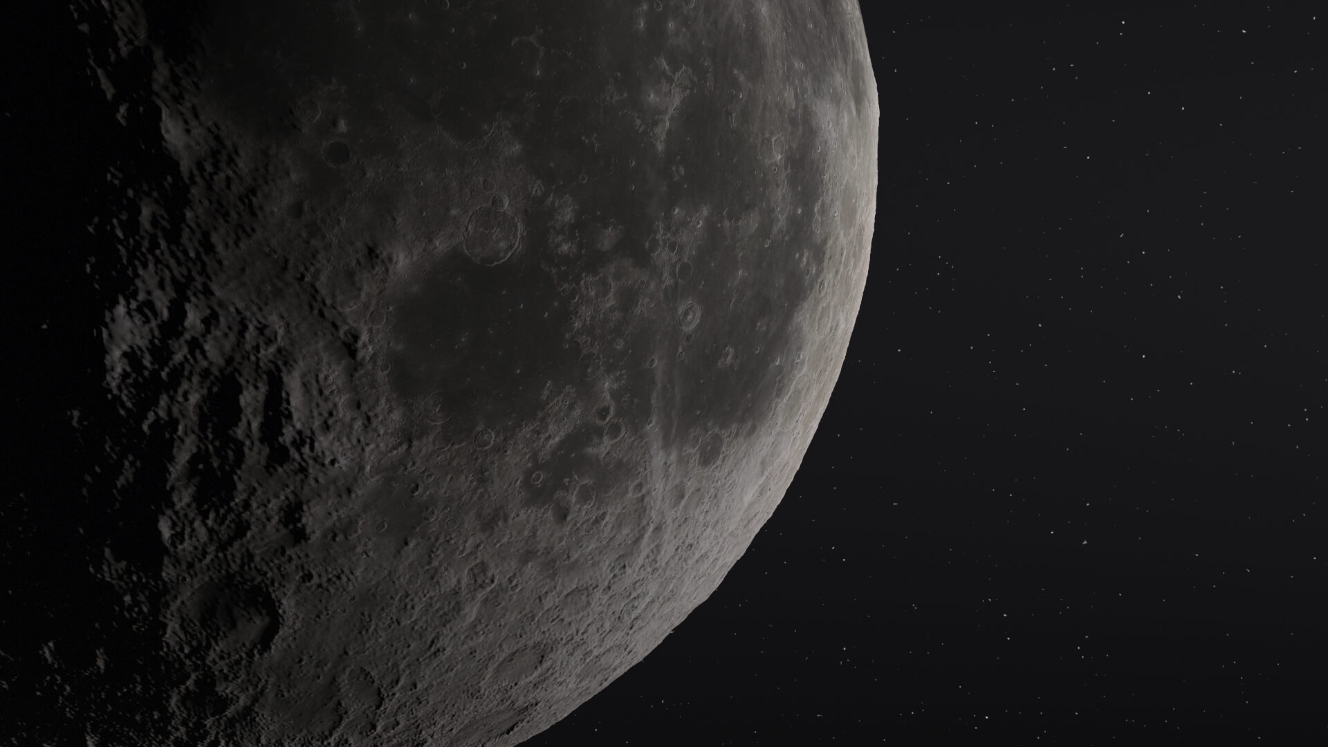 Moon 3D Model by Hovak