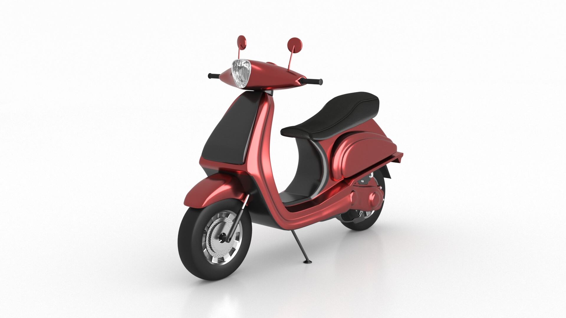 Scooter moped - 3D Model by Hovak