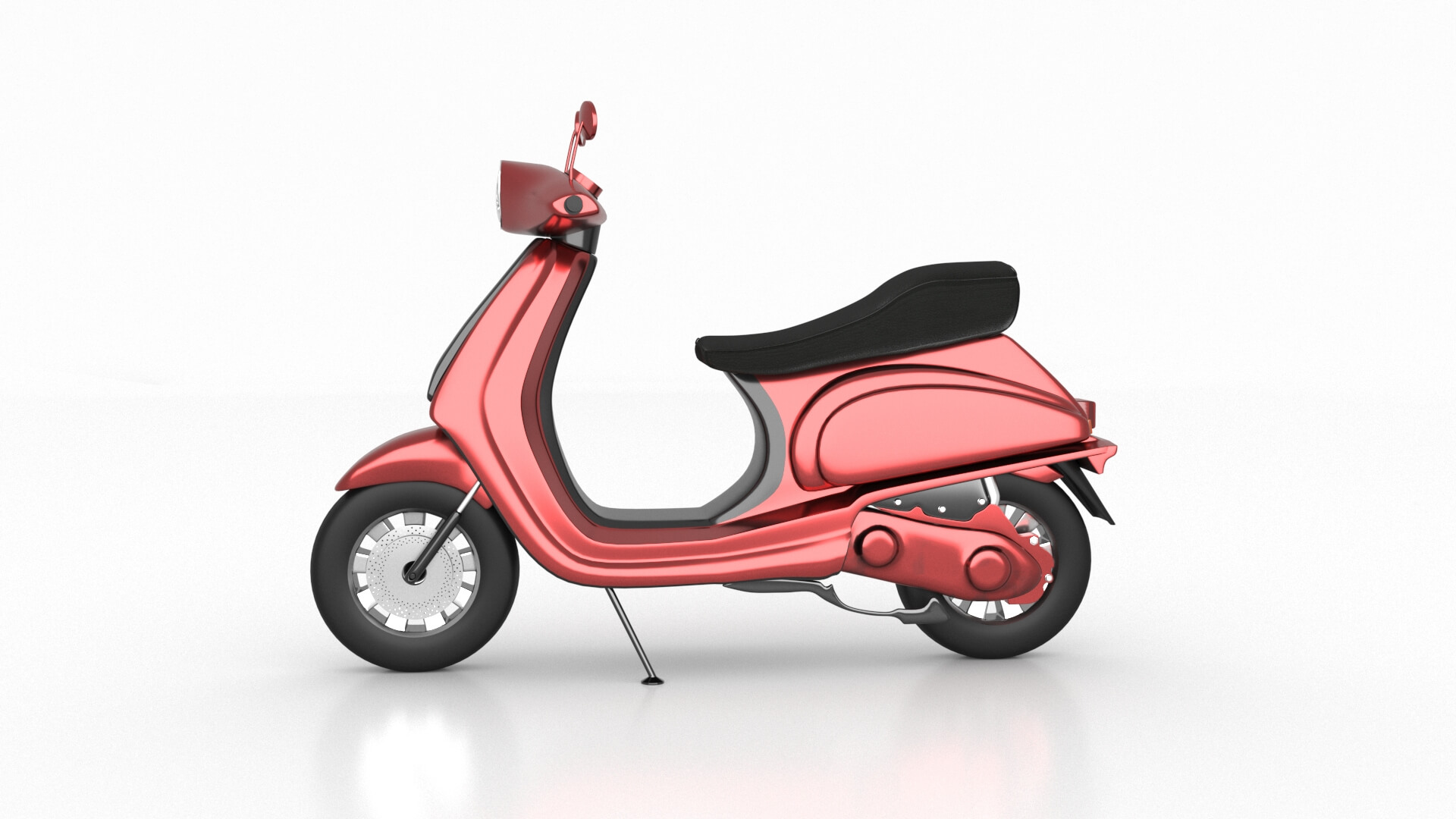 Scooter moped - 3D Model by Hovak