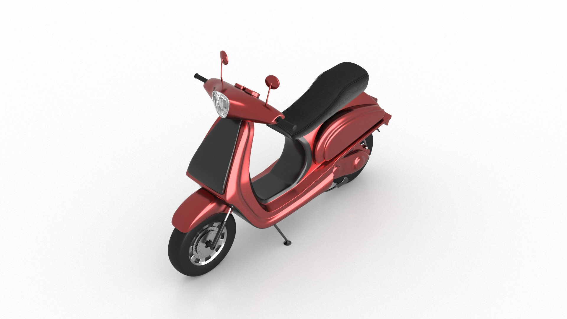 Scooter moped - 3D Model by Hovak