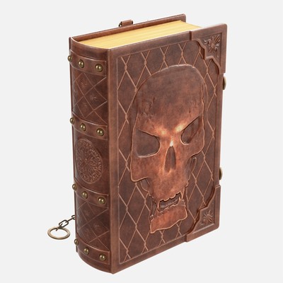 Old Book Decorated in Leather 01 - 3D Model by HQ3DMOD