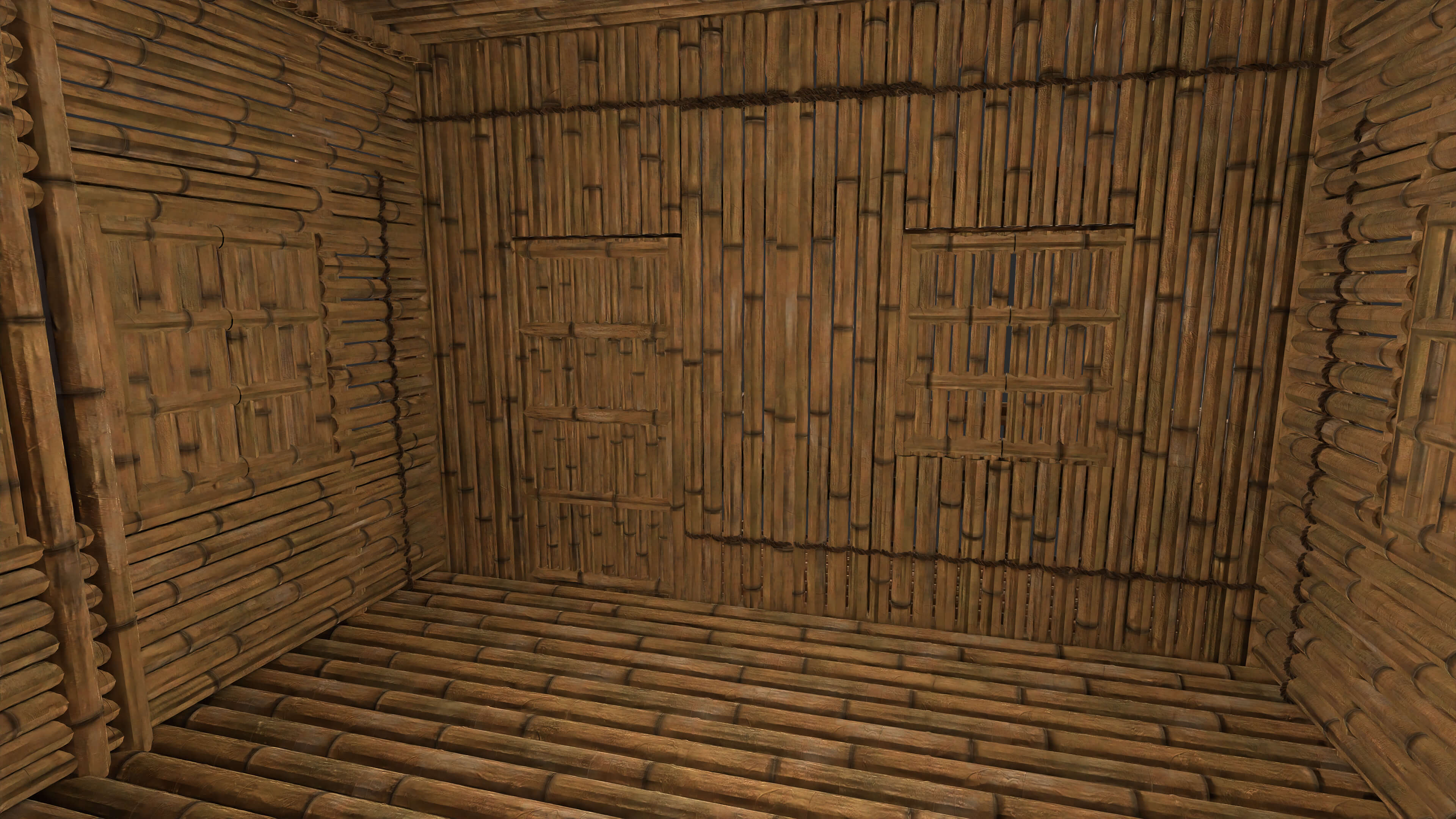 Bamboo House 5 - Jungle Hut 3D Model by HT3dStudio