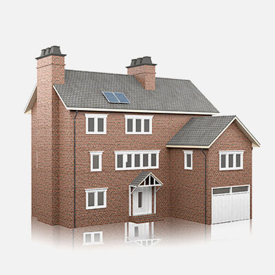 British House Design 01 - 3D Model by HT3dStudio