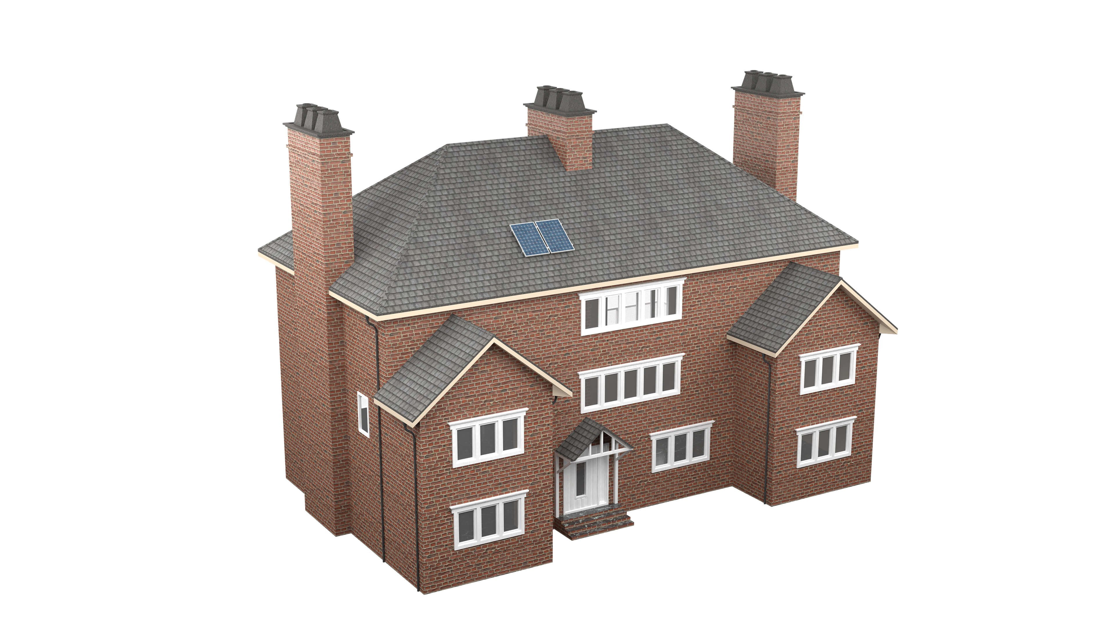 British House Design 02 - 3D Model by HT3dStudio
