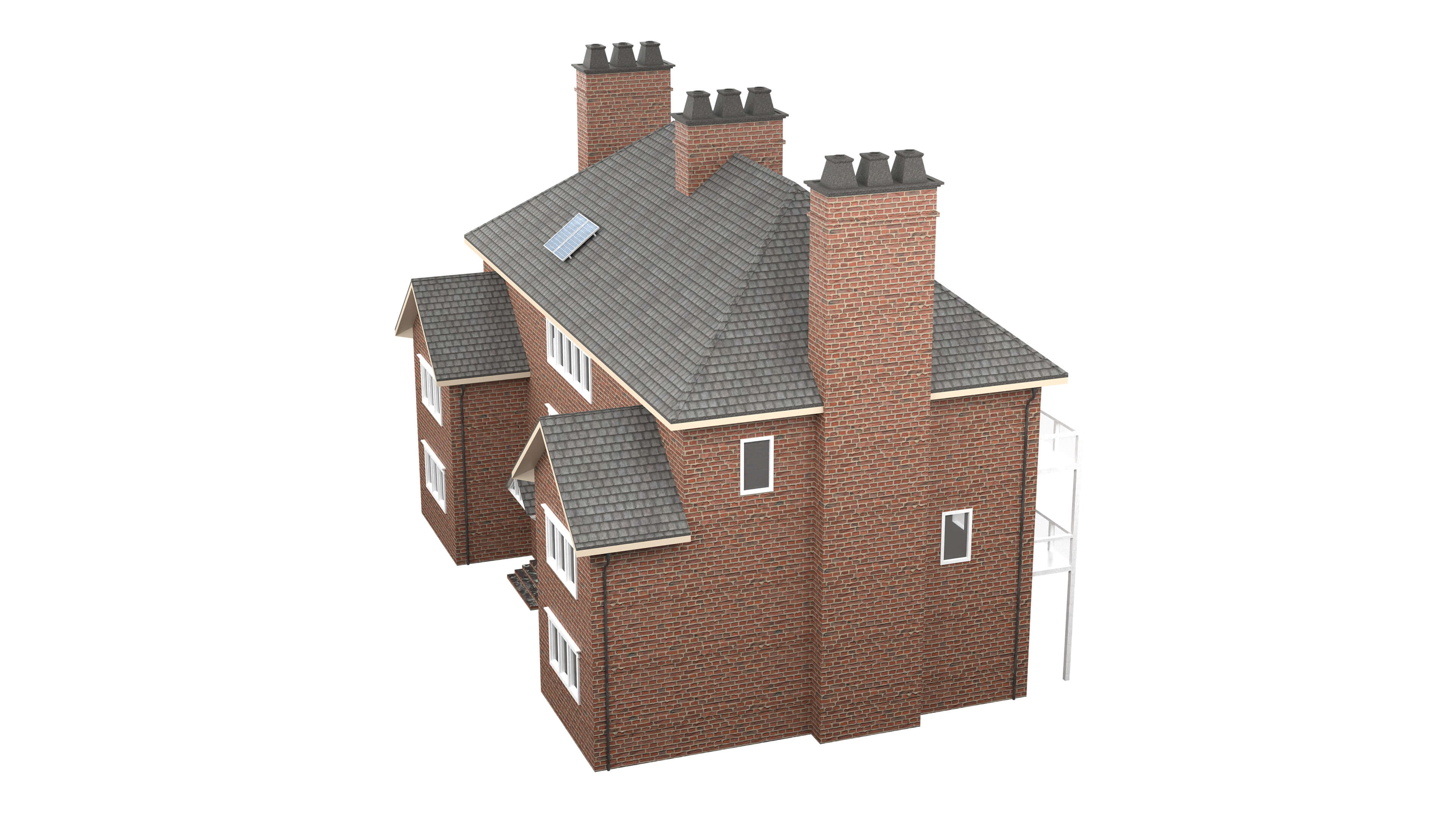 British House Design 02 - 3D Model by HT3dStudio