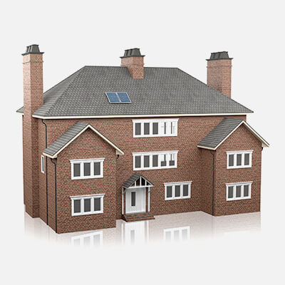 British House Design 02 - 3D Model by HT3dStudio