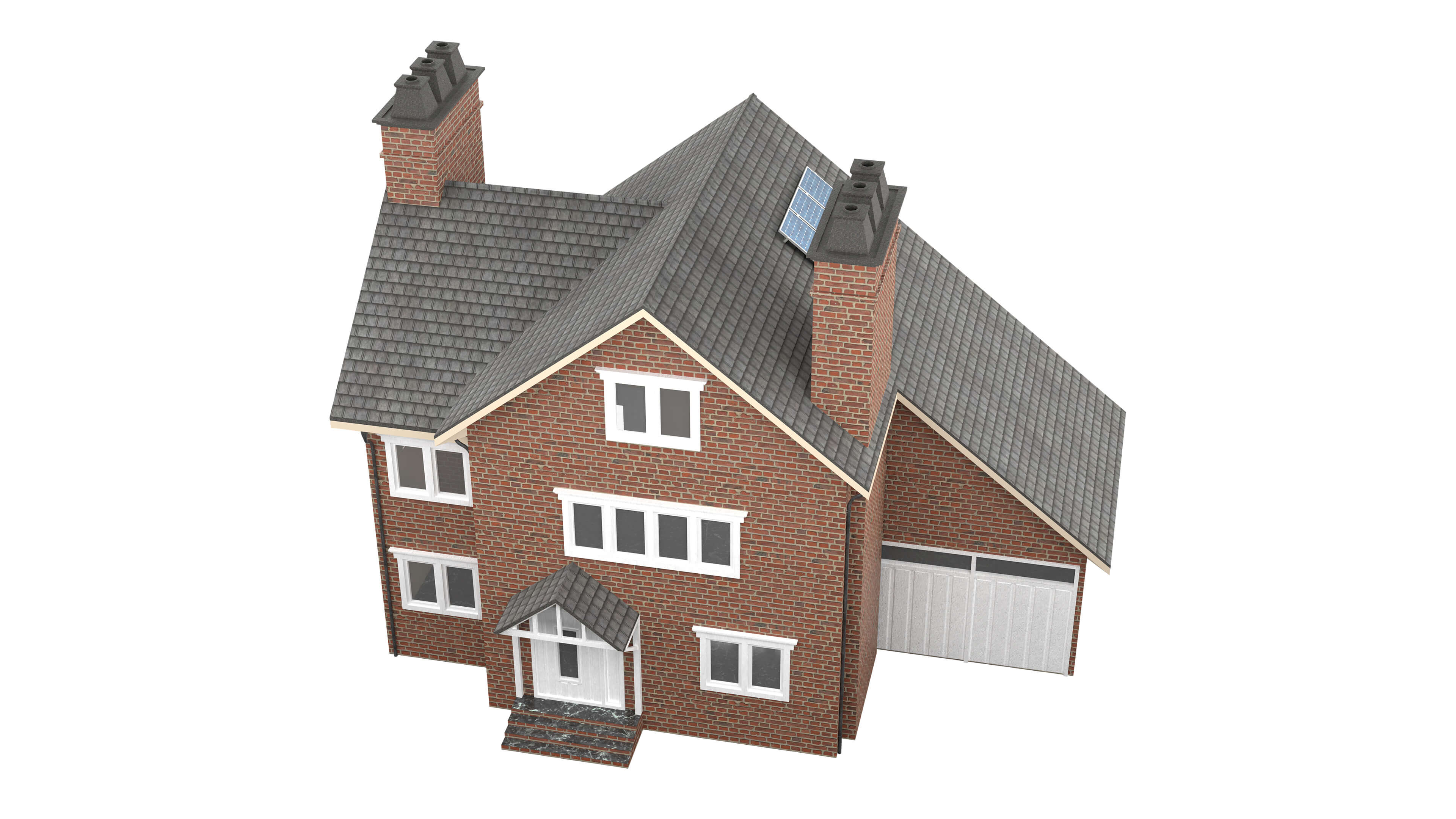 British House Design 04 - 3D Model by HT3dStudio