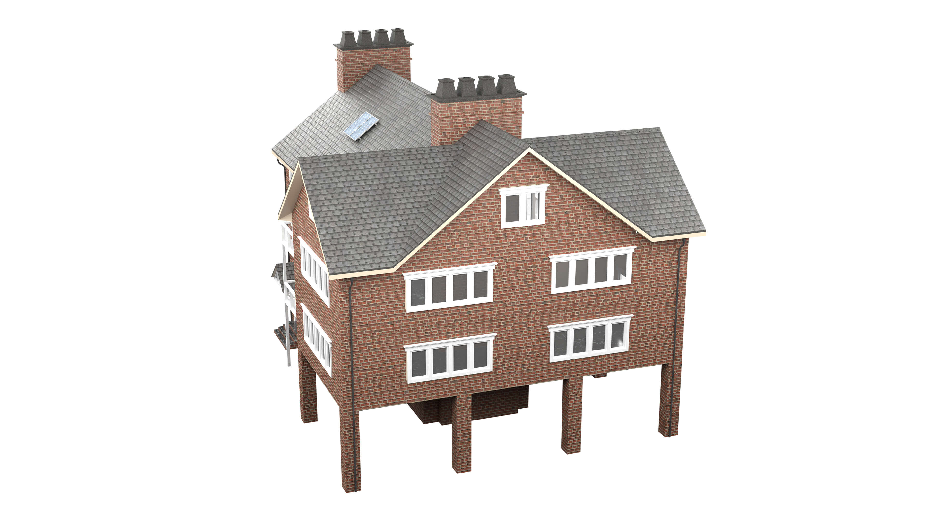 British House Design 06 - 3D Model by HT3dStudio