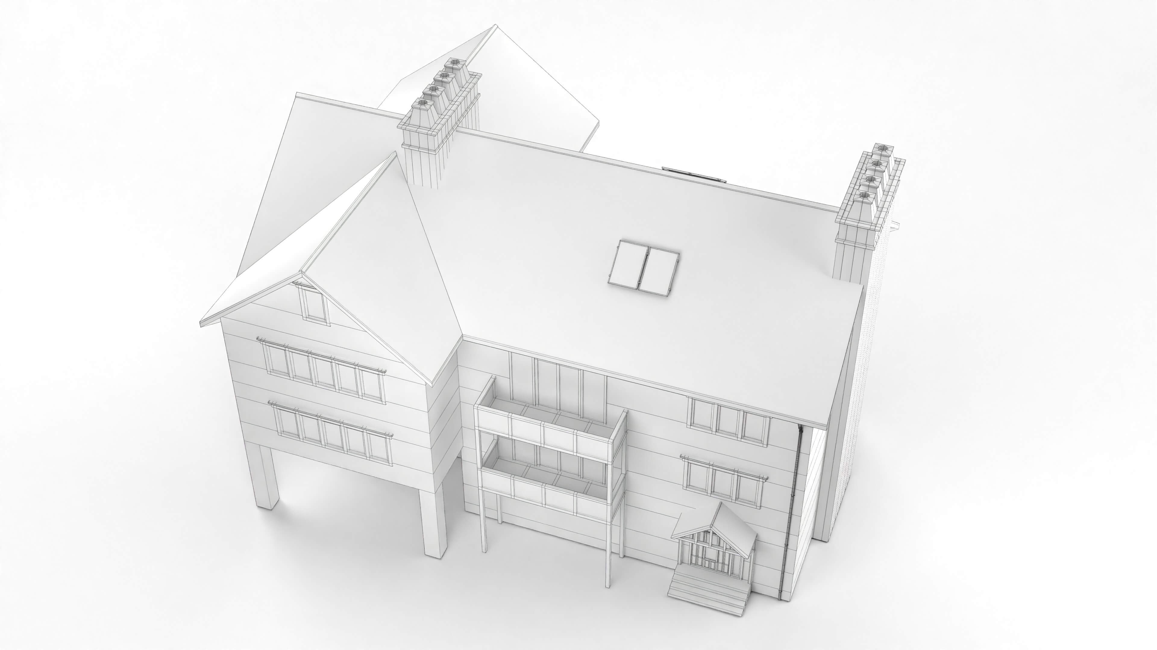 British House Design 06 - 3D Model by HT3dStudio