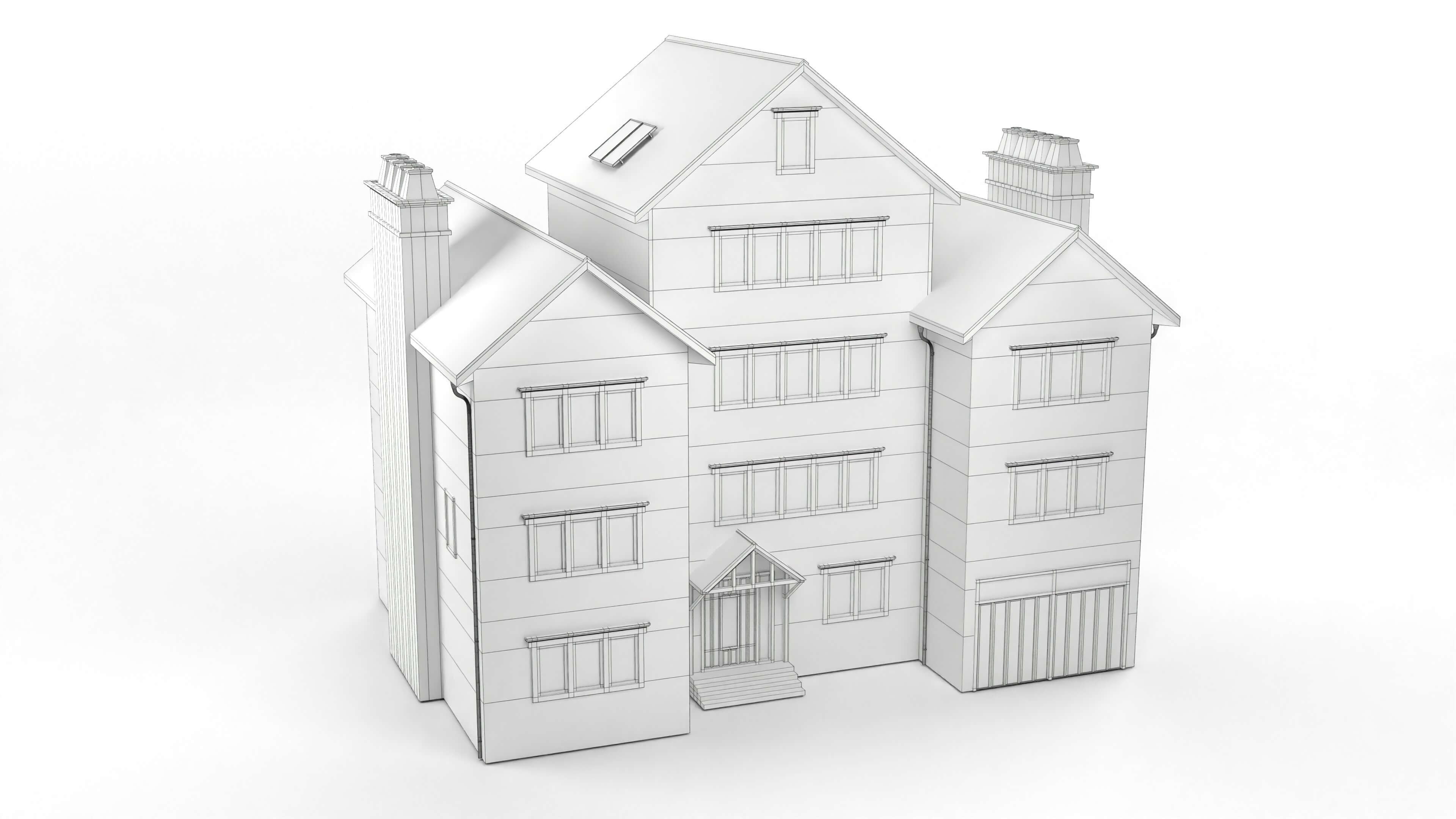 British House Design 07 - 3D Model by HT3dStudio