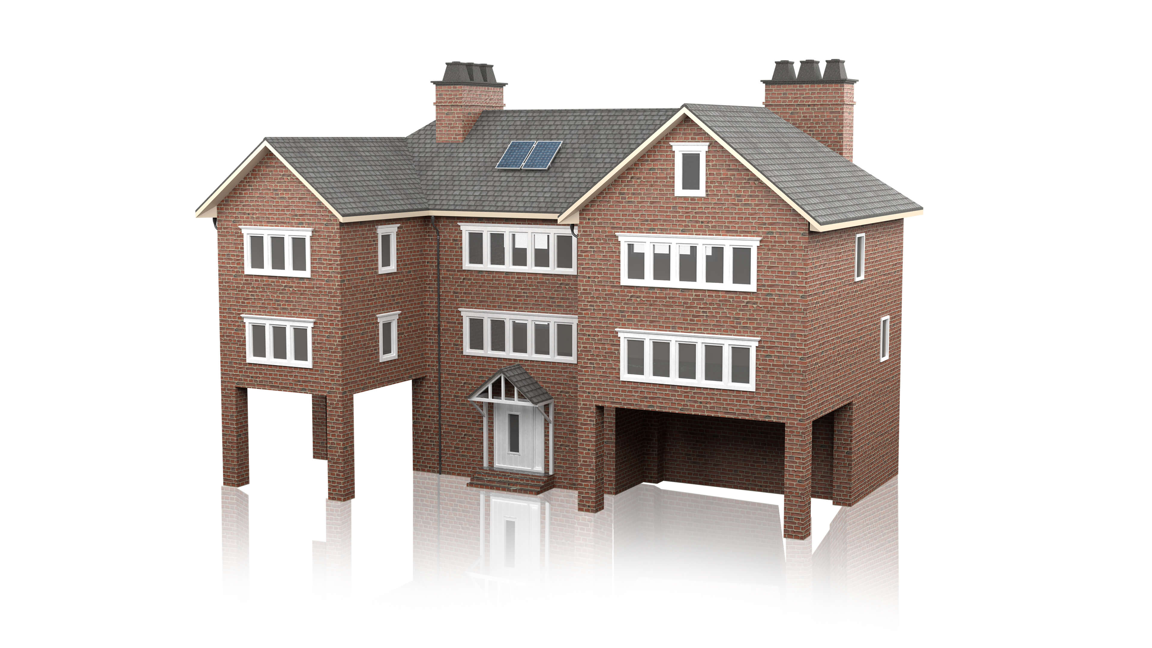 British House Design Collection - 6 Pieces by HT3dStudio