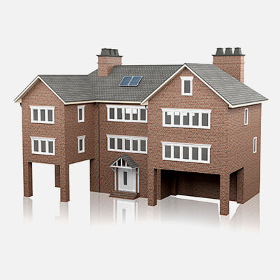 British House Design 08 - 3D Model by HT3dStudio