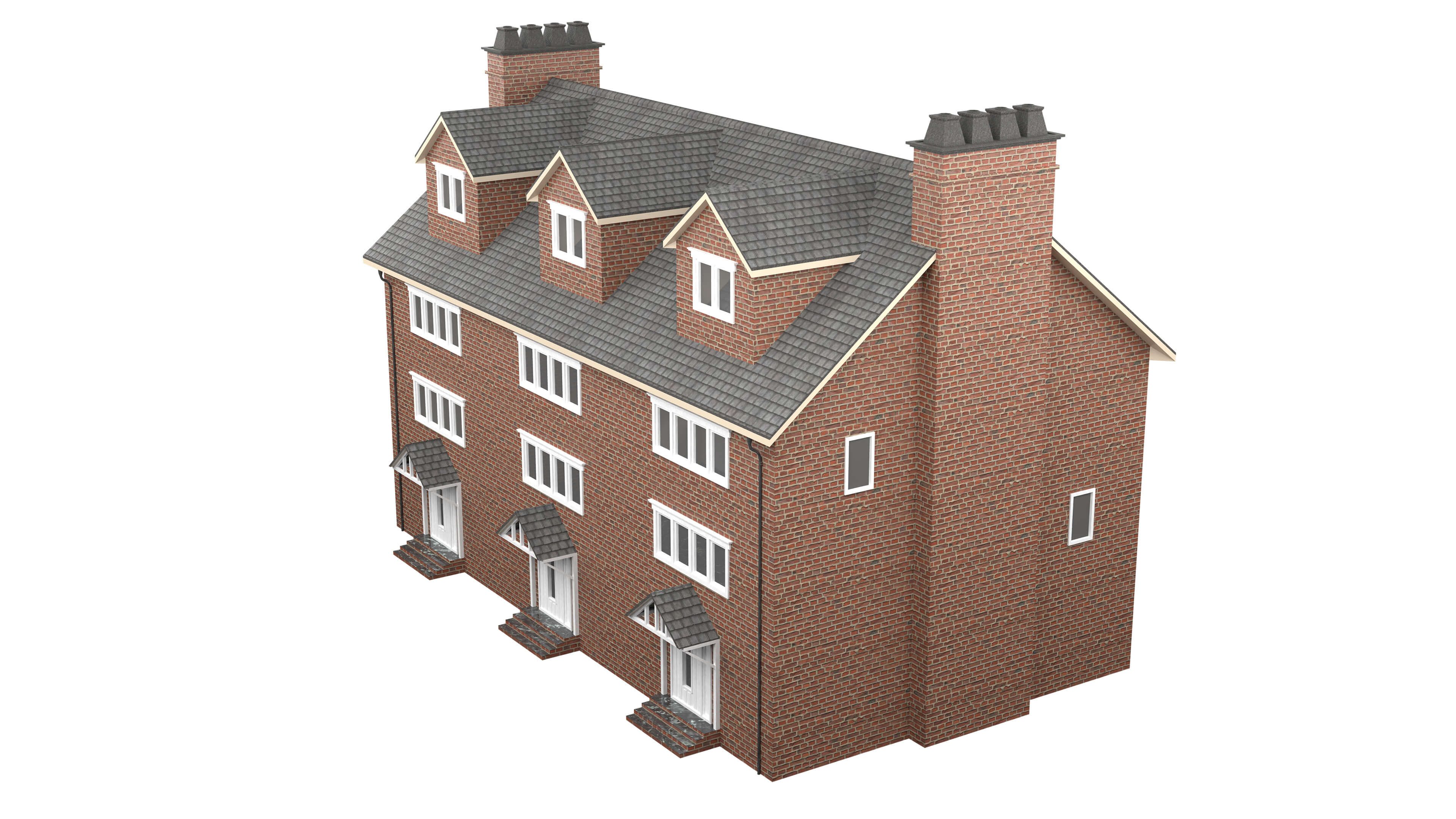 British House Design Collection - 6 Pieces by HT3dStudio