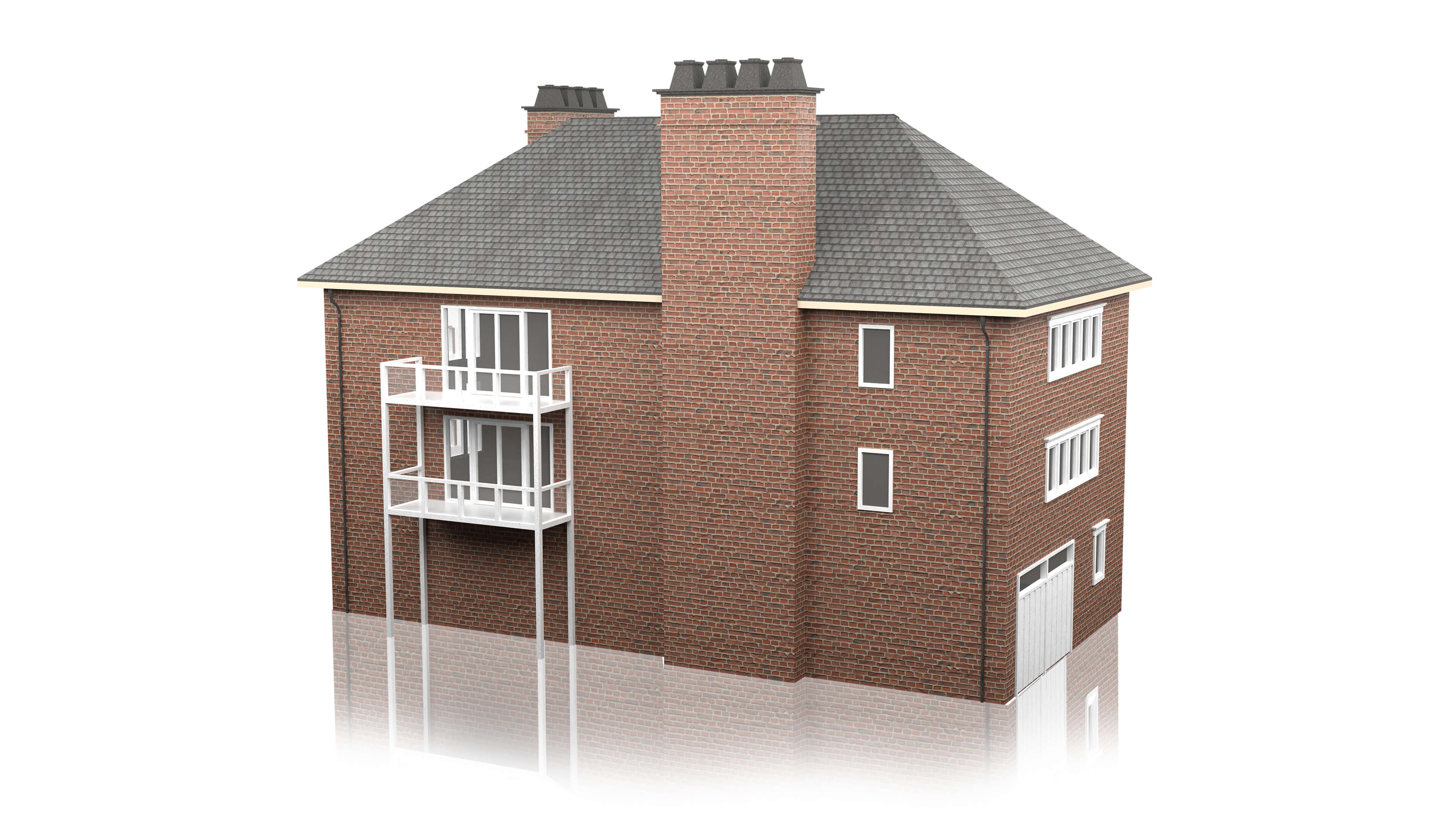 British House Design Collection - 6 Pieces by HT3dStudio