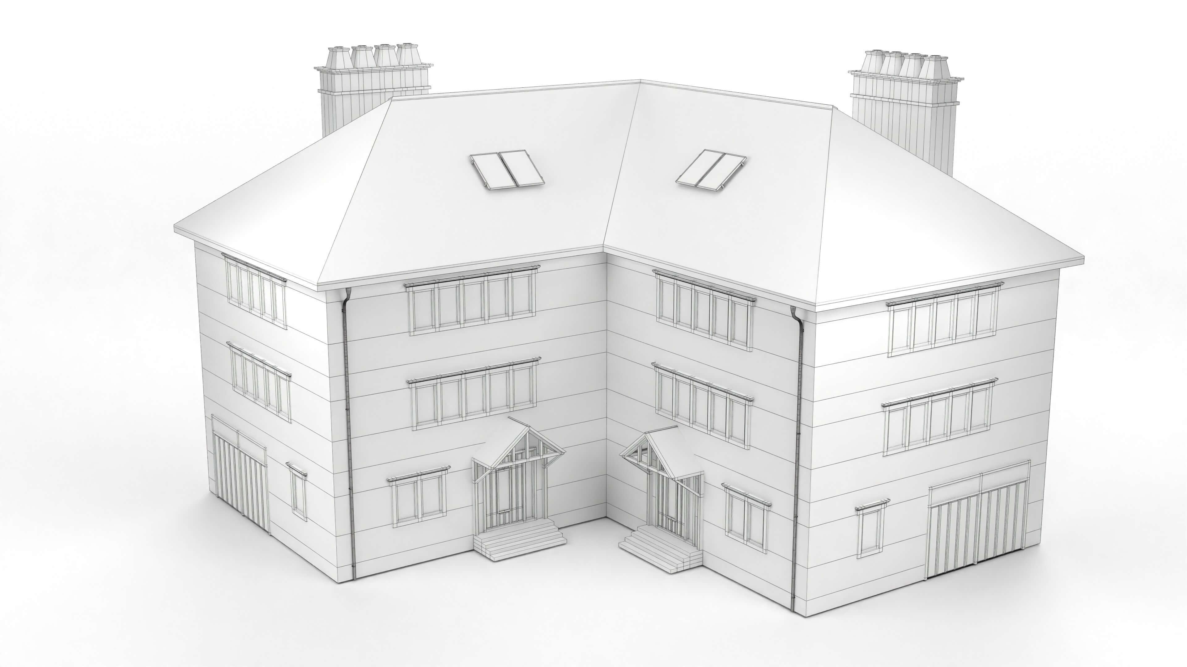 British House Design Collection - 6 Pieces by HT3dStudio