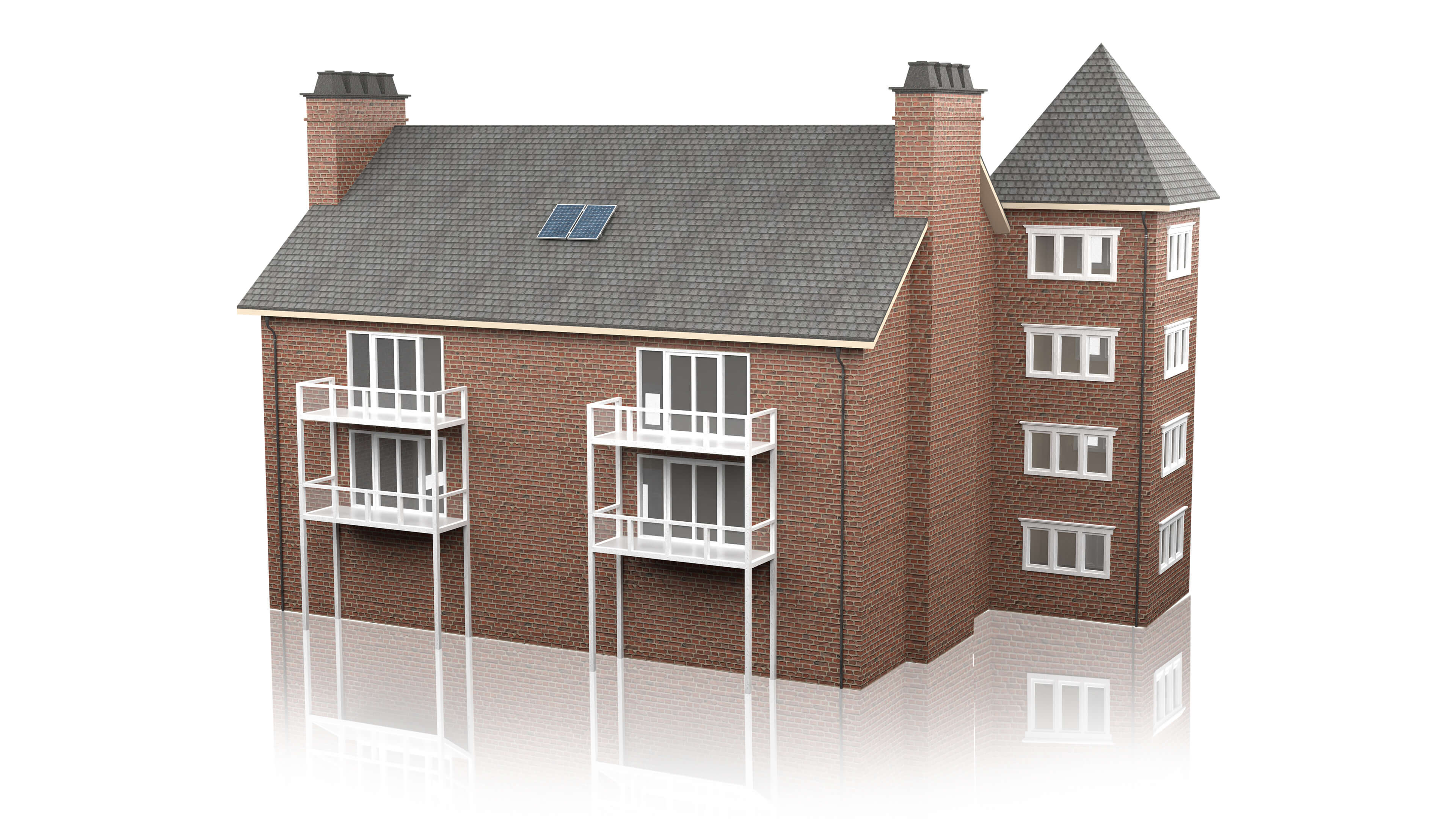 British House Design Collection - 6 Pieces by HT3dStudio