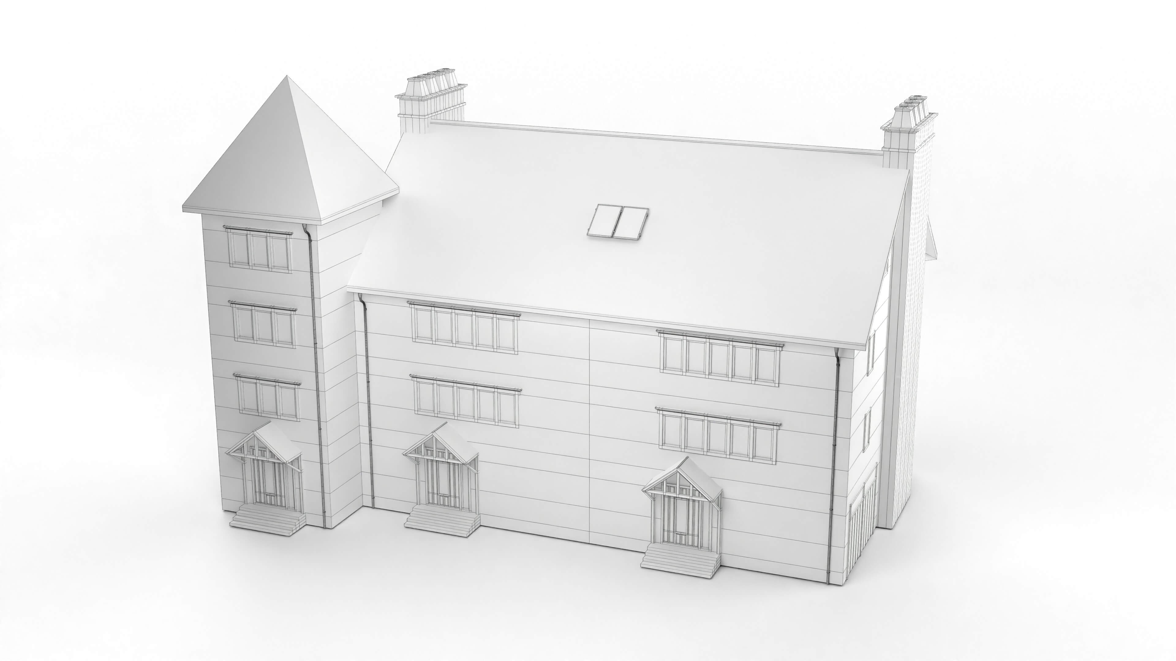 British House Design Collection - 6 Pieces by HT3dStudio