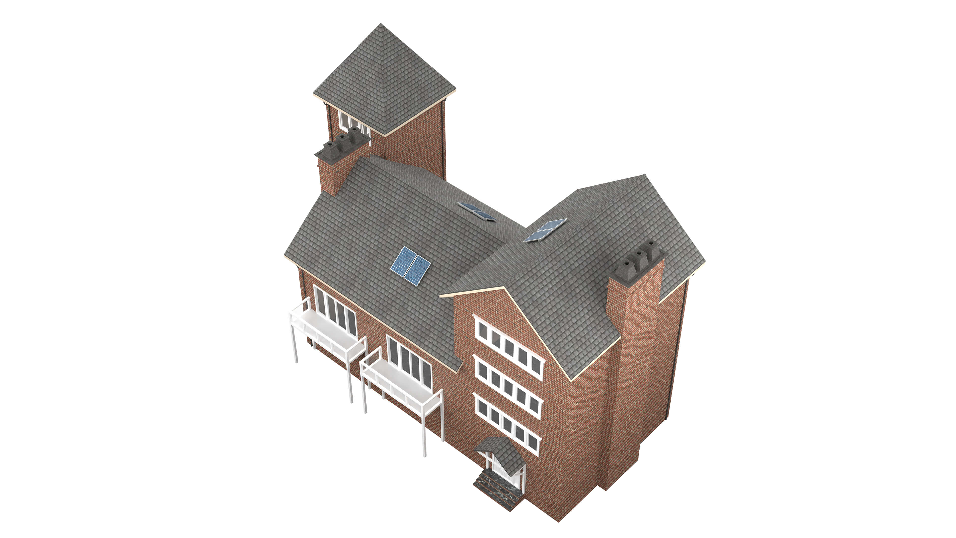 British House Design Collection - 6 Pieces by HT3dStudio