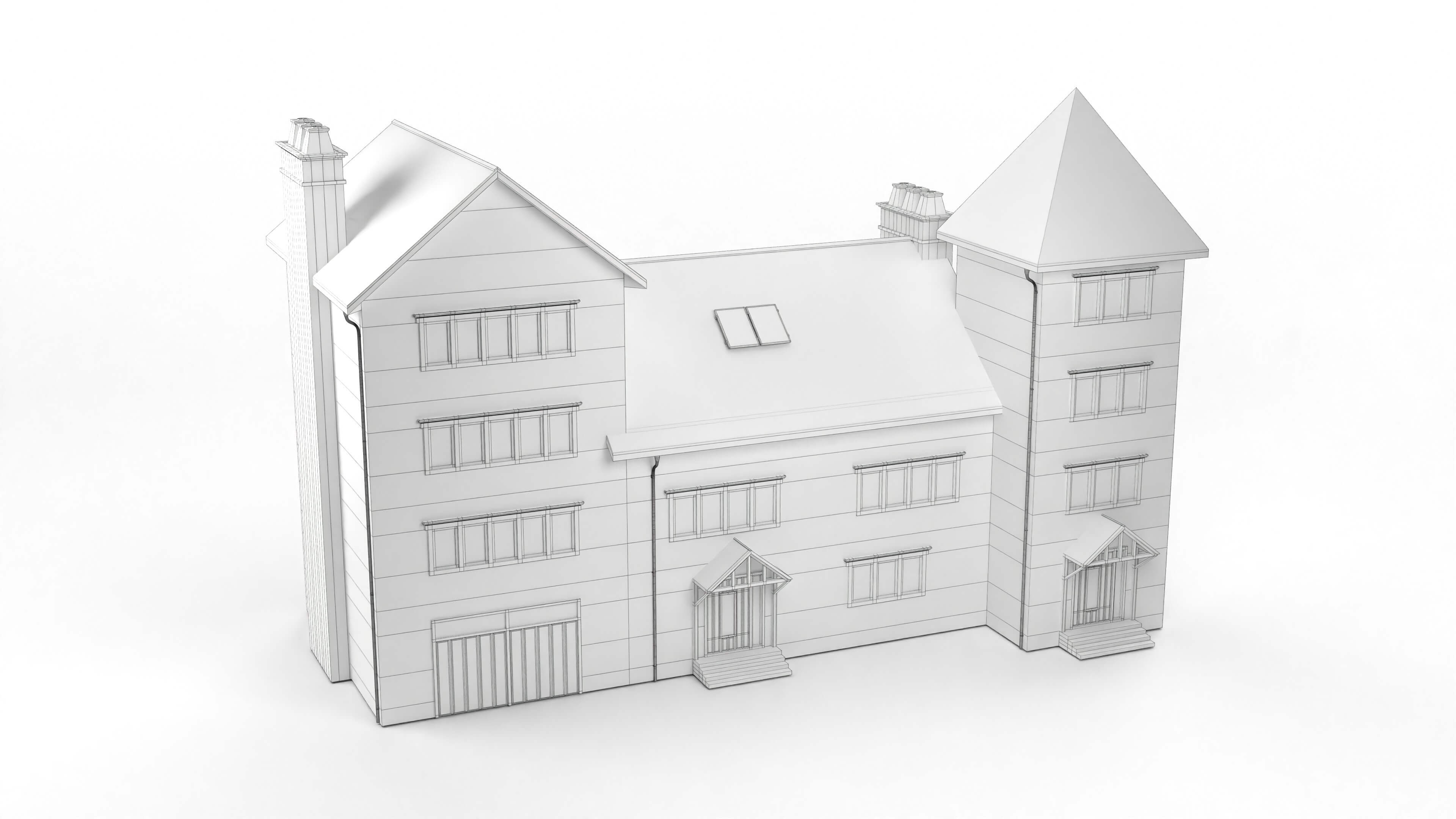 British House Design Collection - 6 Pieces by HT3dStudio