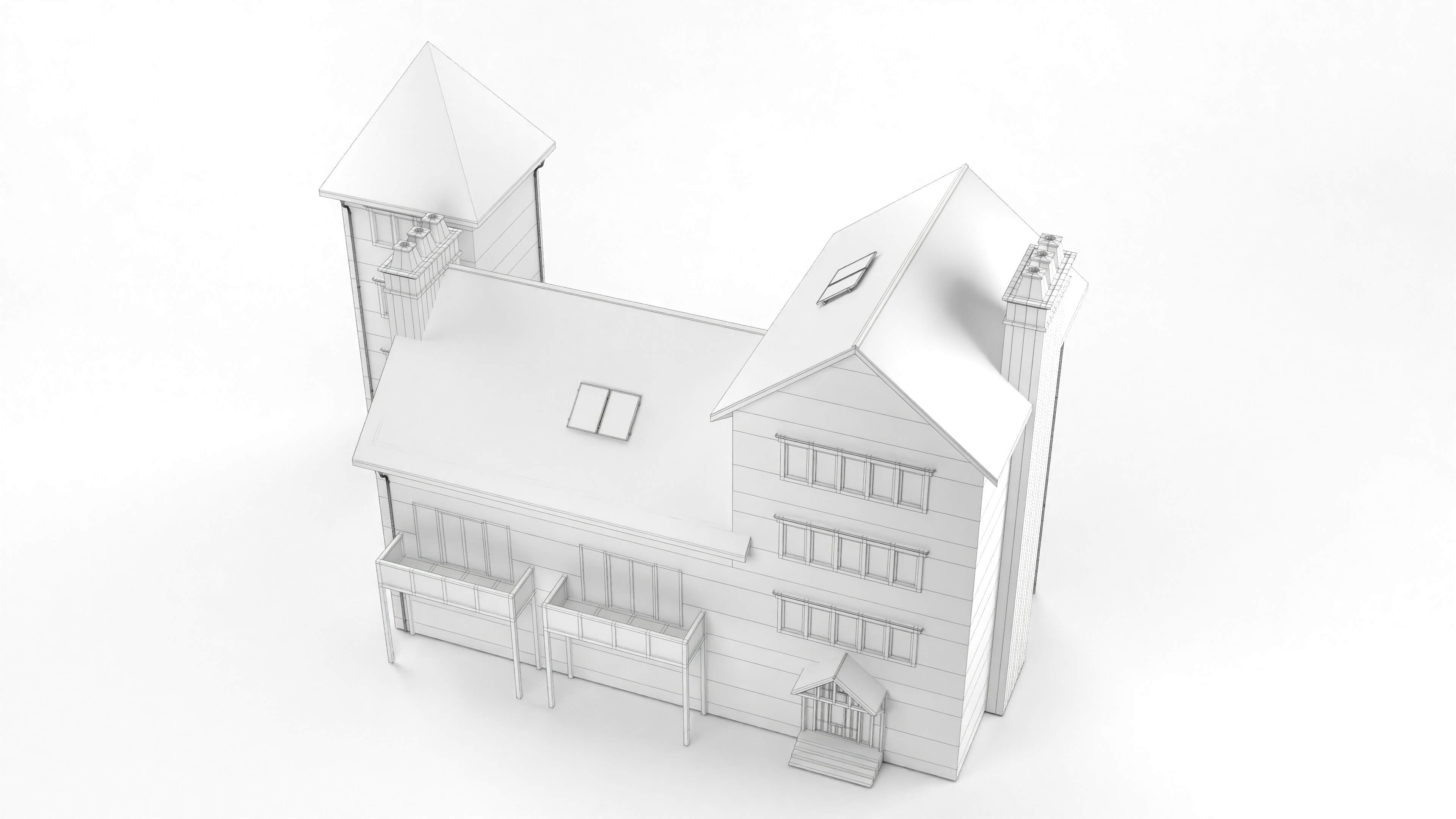 British House Design 12 - 3D Model by HT3dStudio