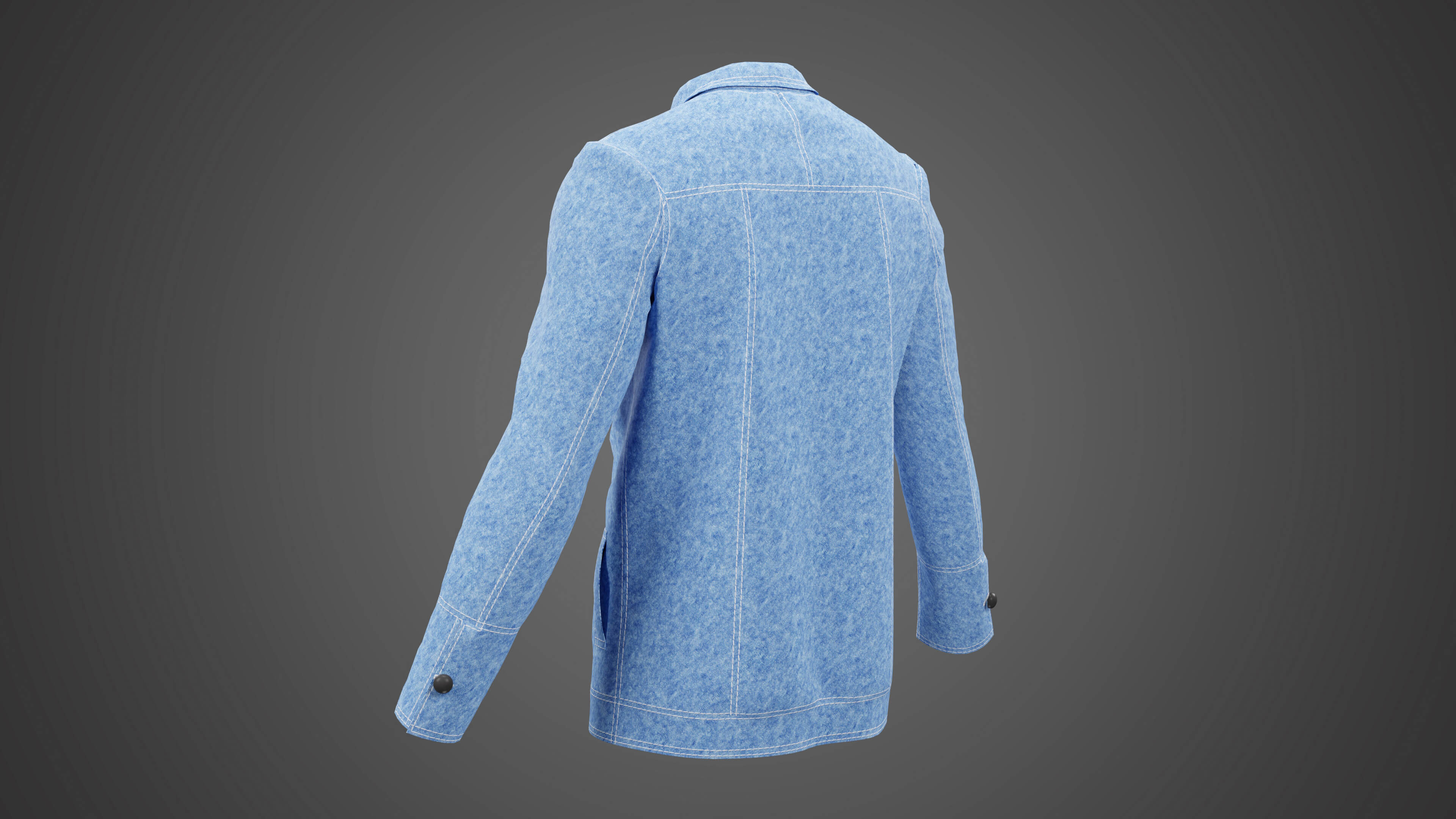 Denim Jecket - 3D Model by HT3dStudio