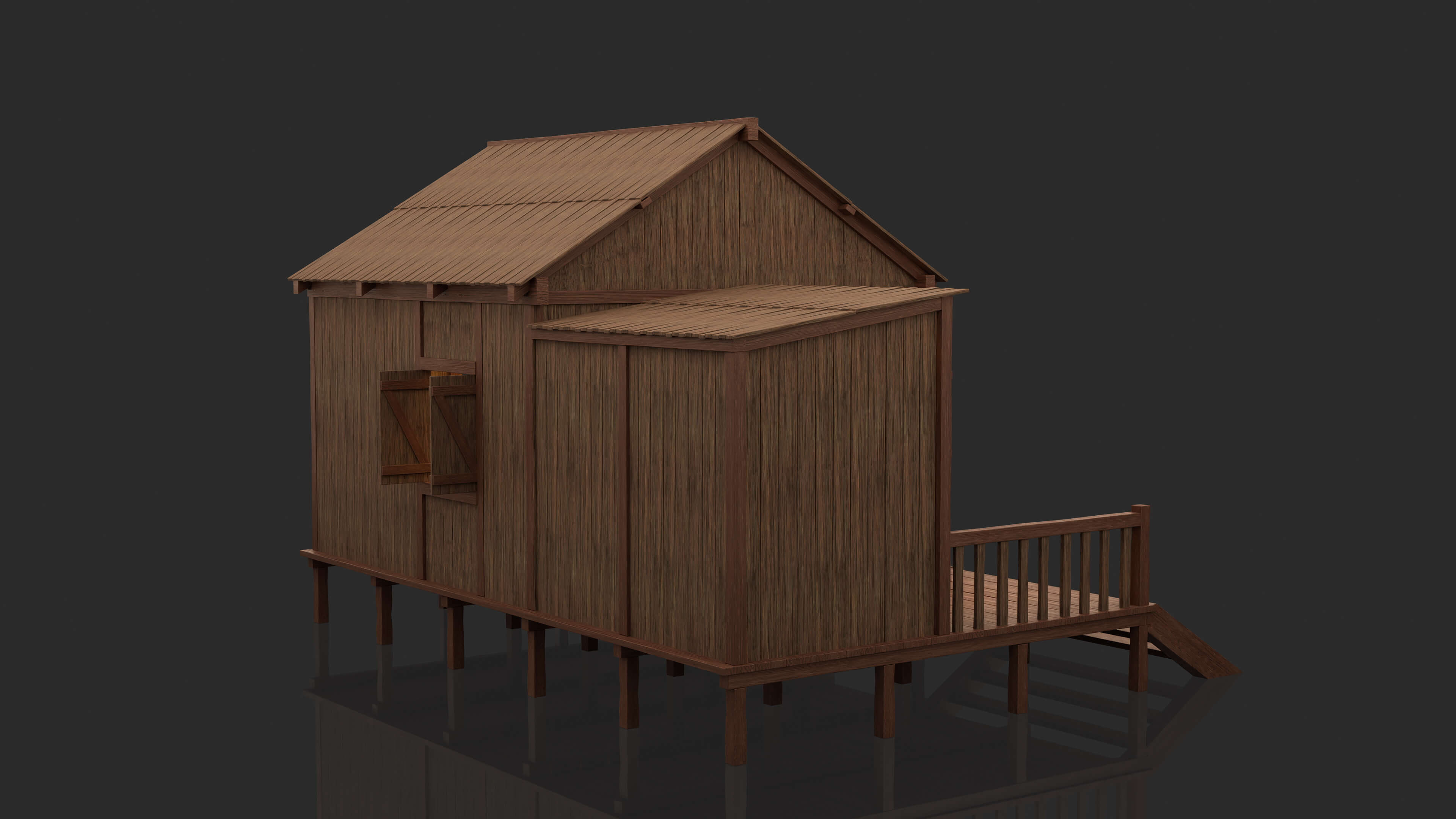 Medieval Fantasy House 01 - 3D Model by HT3dStudio