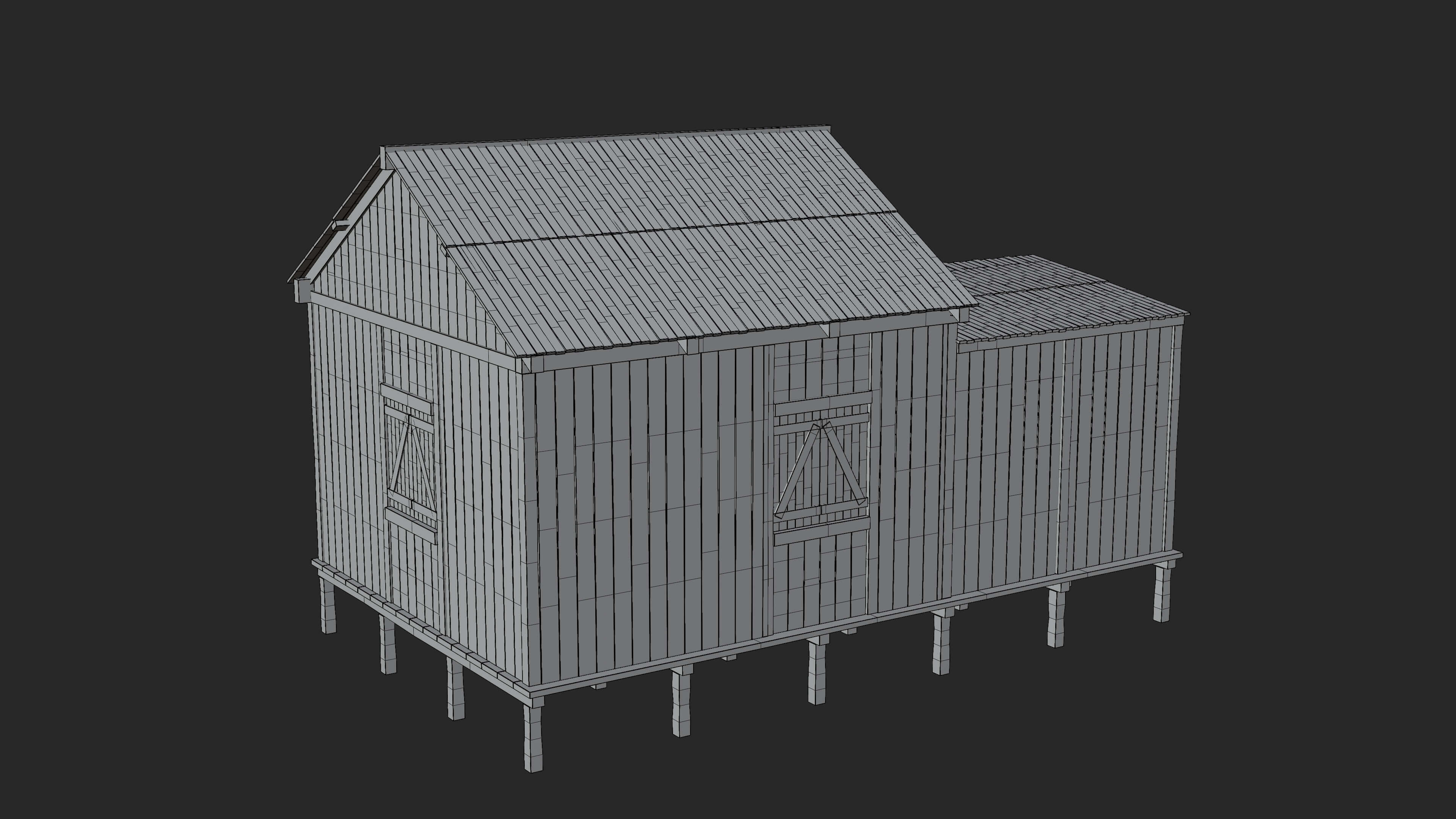 Medieval Fantasy House 01 - 3D Model by HT3dStudio