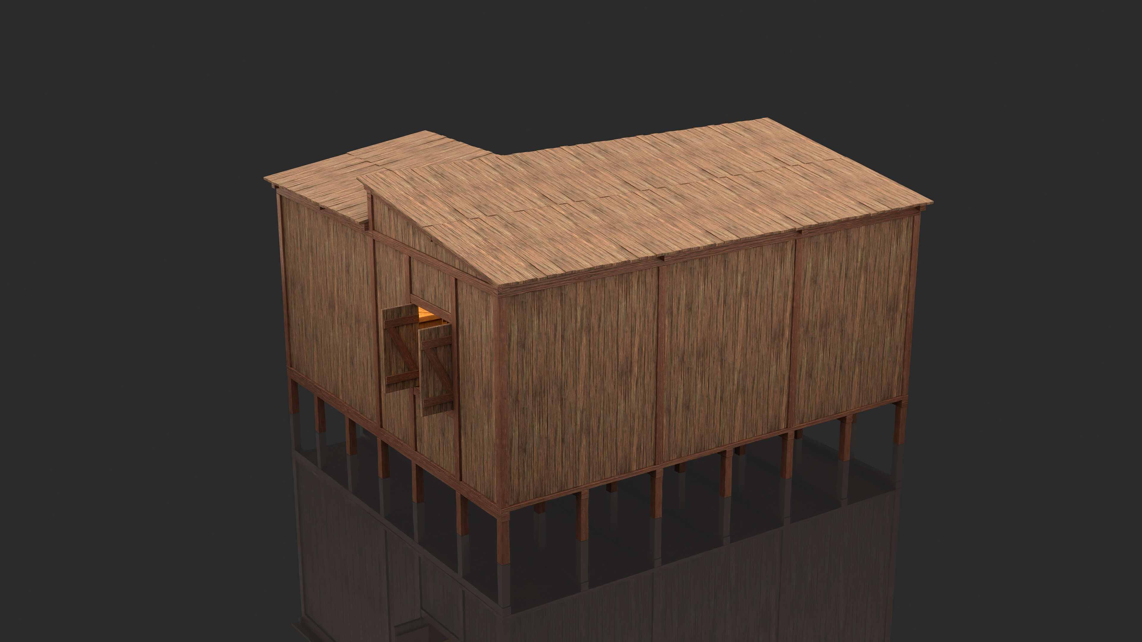 Medieval Fantasy House 05 - 3D Model by HT3dStudio