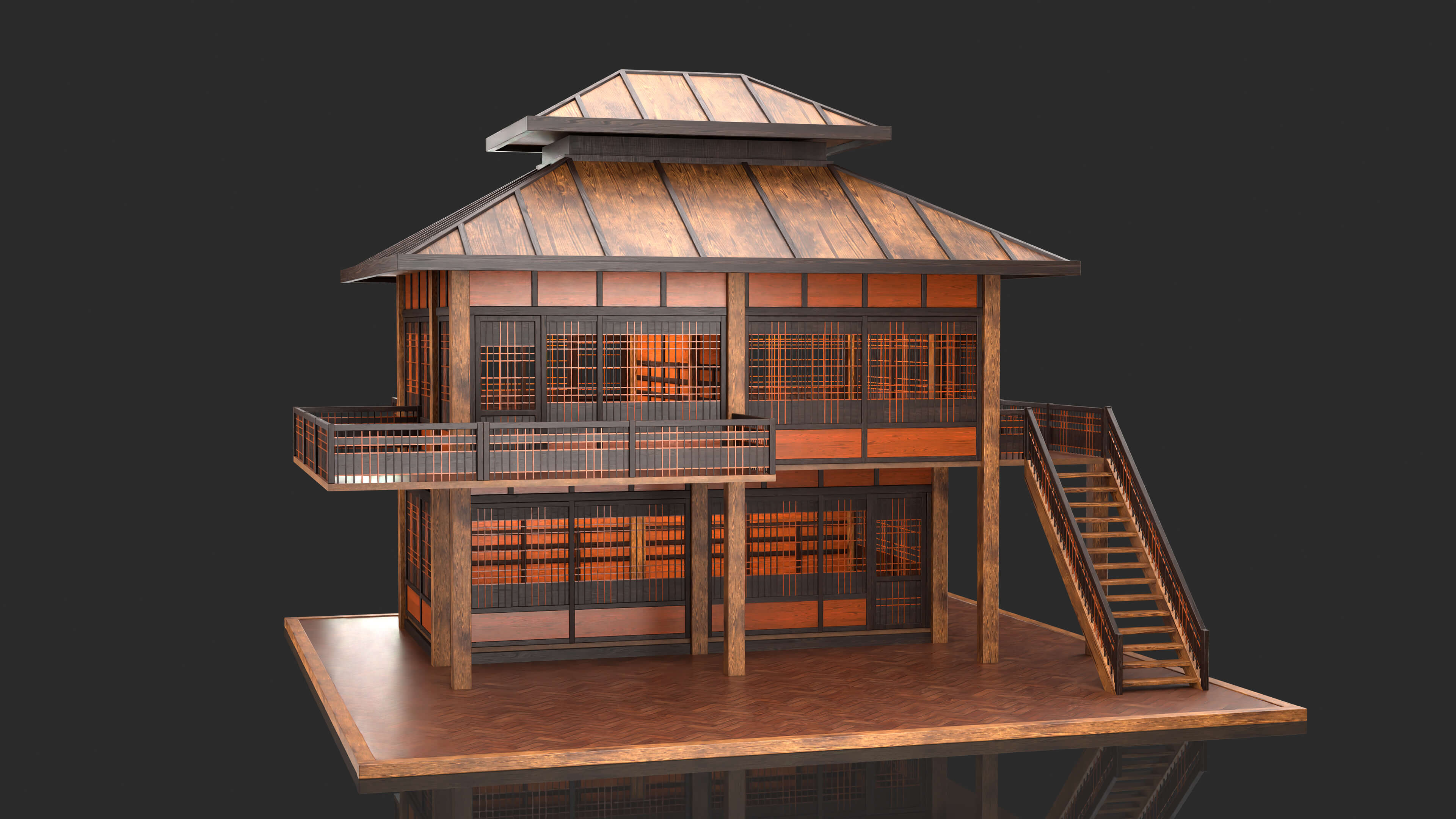 Medieval Fantasy House 07 With Interior and Exterior - 3D Model by ...