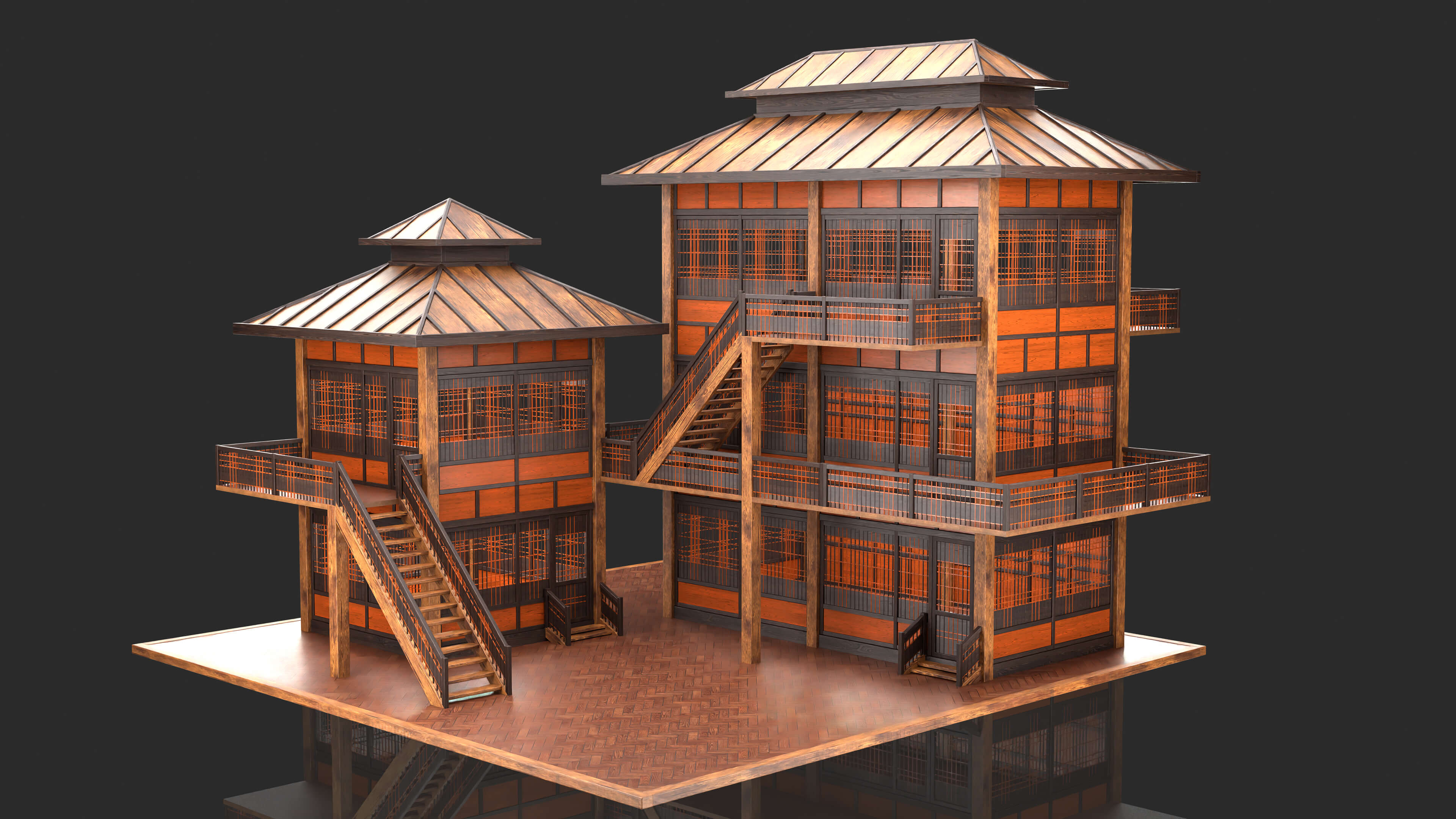 Medieval Fantasy House 08 With Interior and Exterior - 3D Model by ...