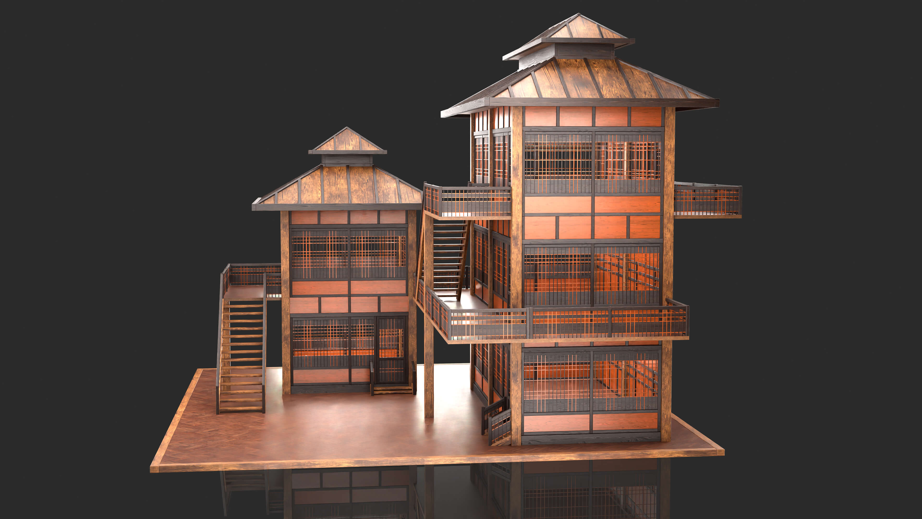 Medieval Fantasy House 08 With Interior and Exterior - 3D Model by ...