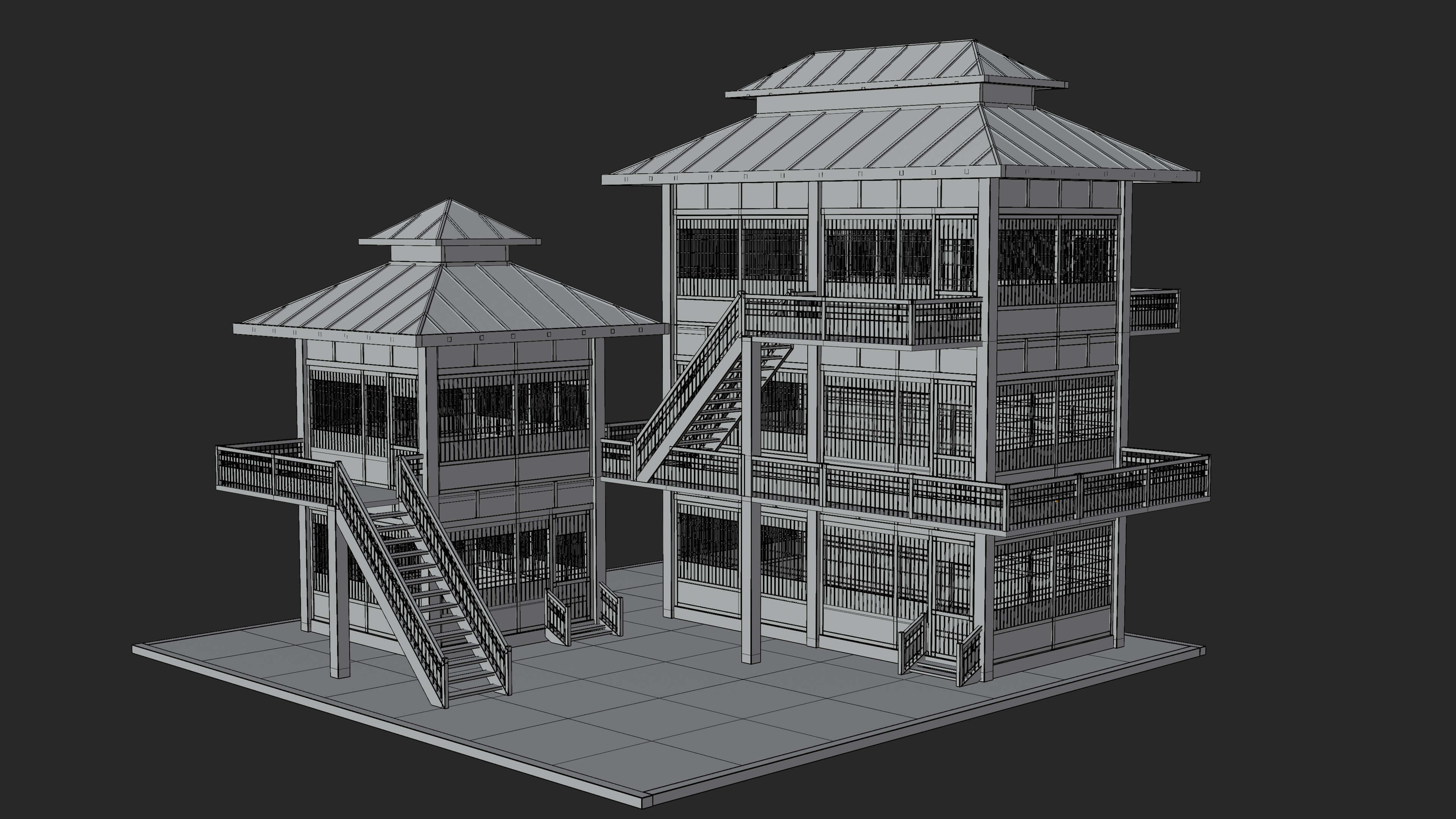 Medieval Fantasy House 08 With Interior and Exterior - 3D Model by ...