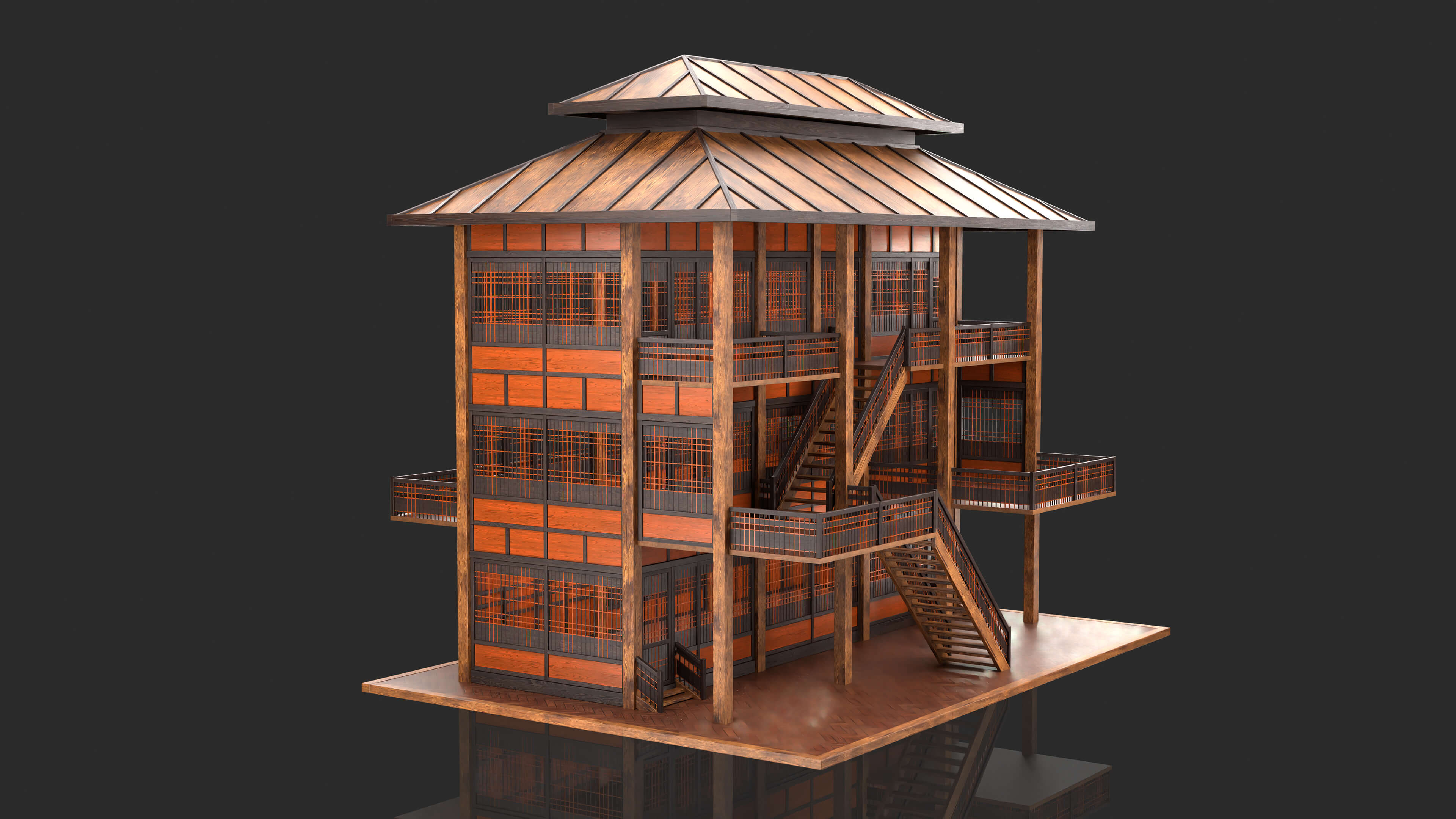 Medieval Fantasy House 09 With Interior and Exterior - 3D Model by ...